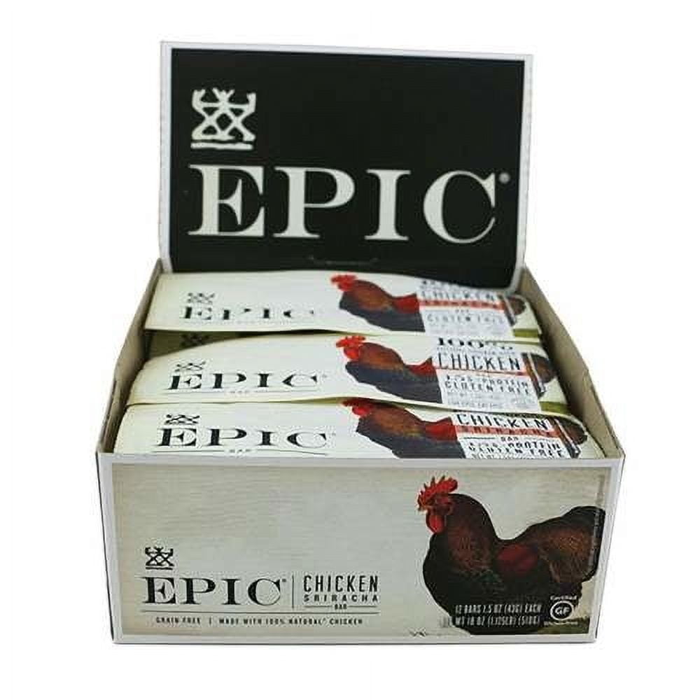 Epic - Epic Chicken Sriracha Protein Bars 12 1.5 oz. 232162 4 PACK SD ...