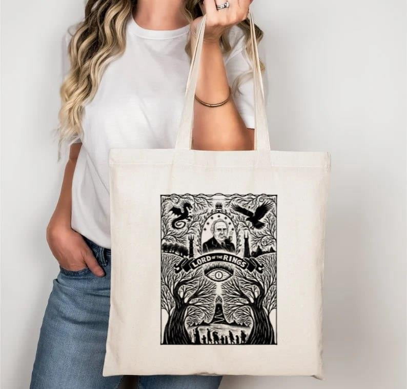 Epic Fantasy Tote Bag Bold Artistic Design for Fantasy and Adventure ...