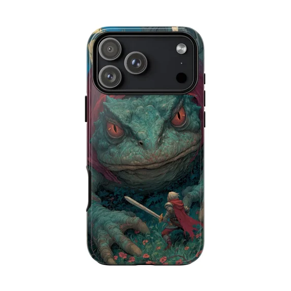 Epic Frog Knight Fantasy Battle Case for iPhone 17 through 11 Pro Max ...