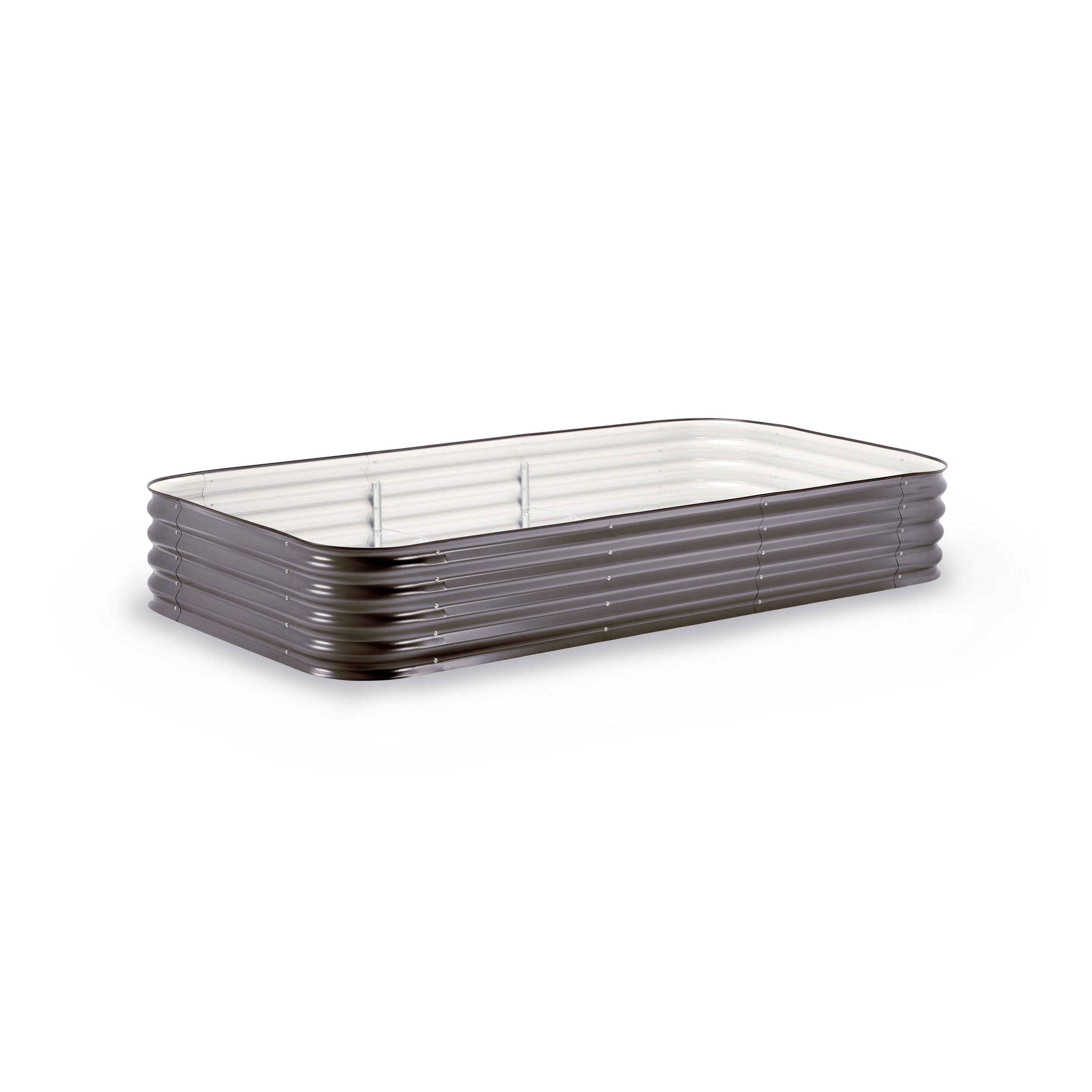 15" Short Birdies Large Modular Raised Garden Bed, Slate Grey - Walmart.com