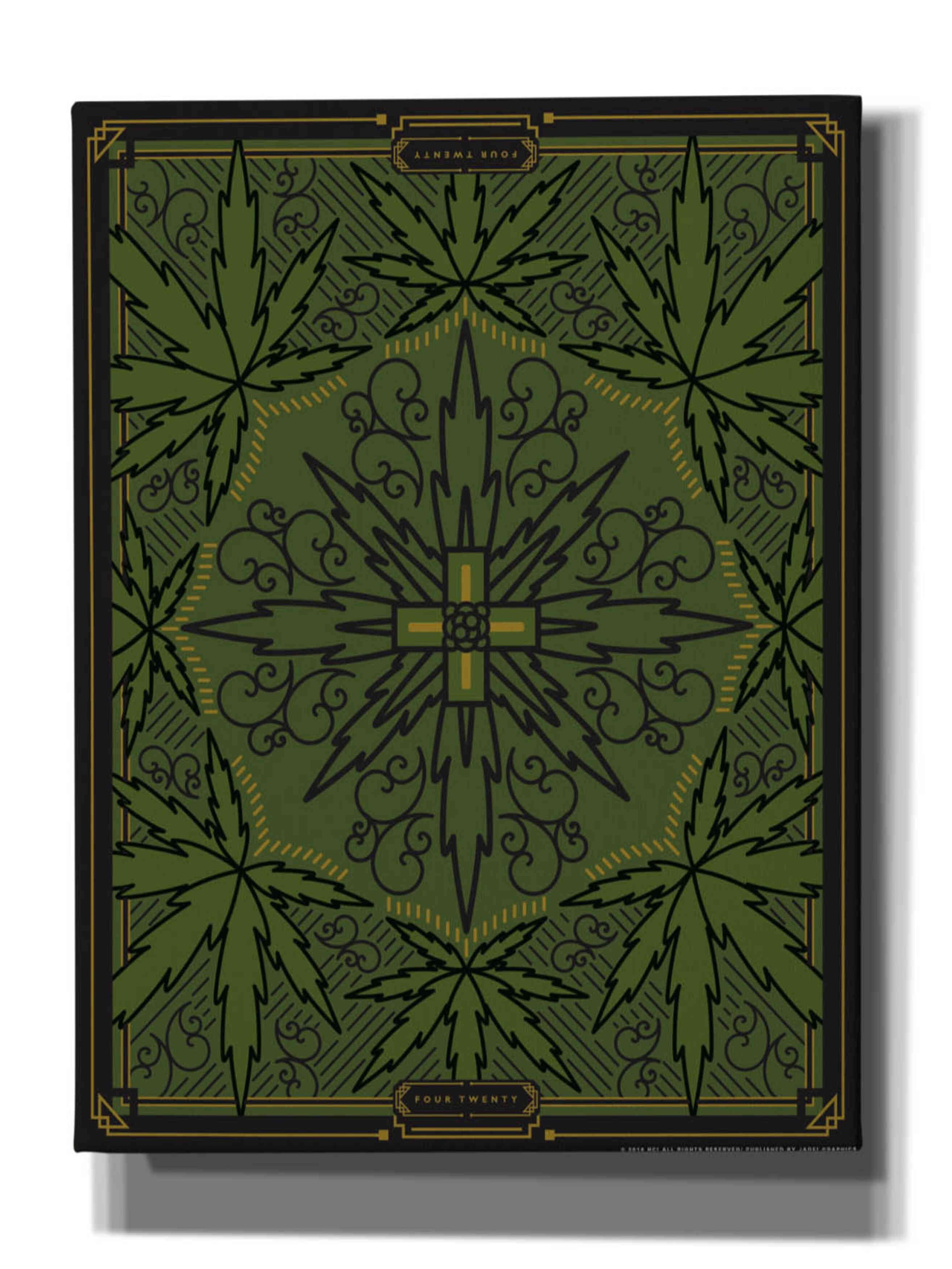 Epic Graffiti '420 Green' by JJ Brando, Canvas Wall Art, 12"x16 ...