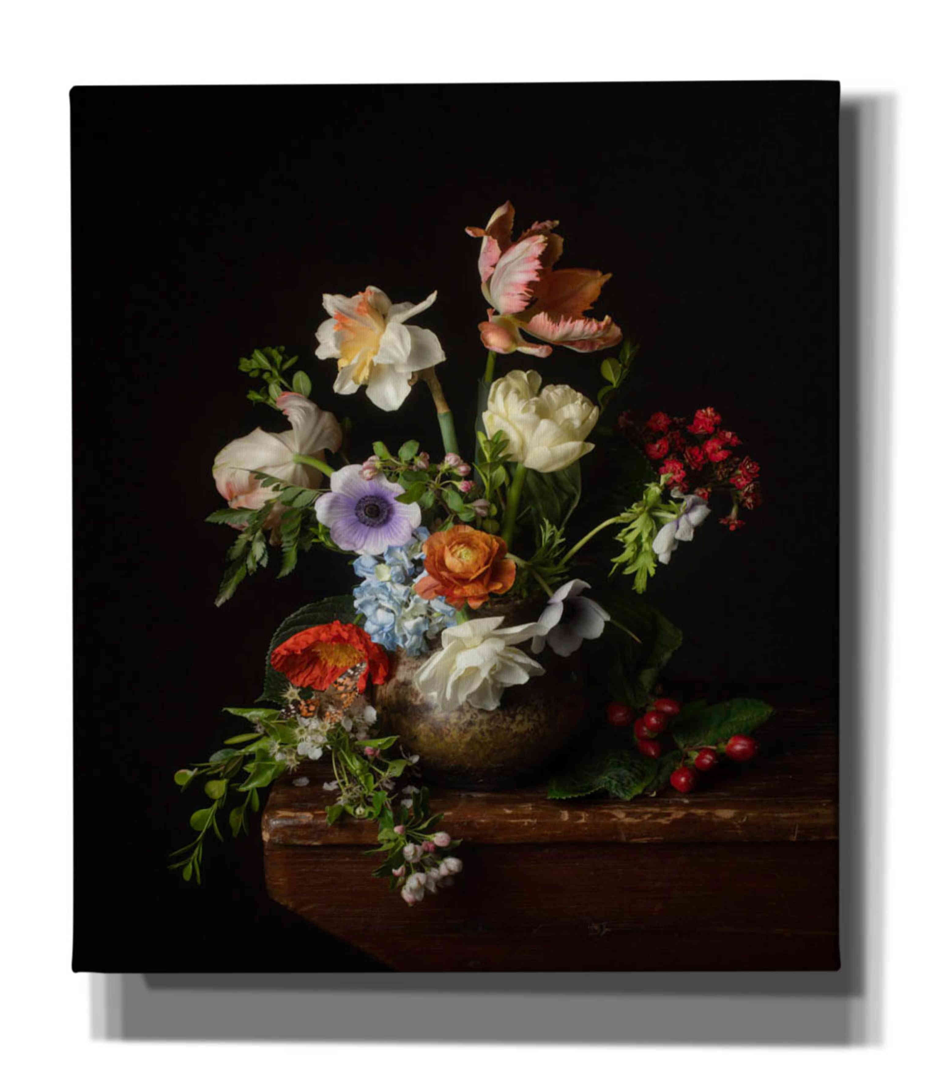 Epic Graffiti 'A Bounty Of Spring Blooms' by Leah McLean Giclee Canvas ...