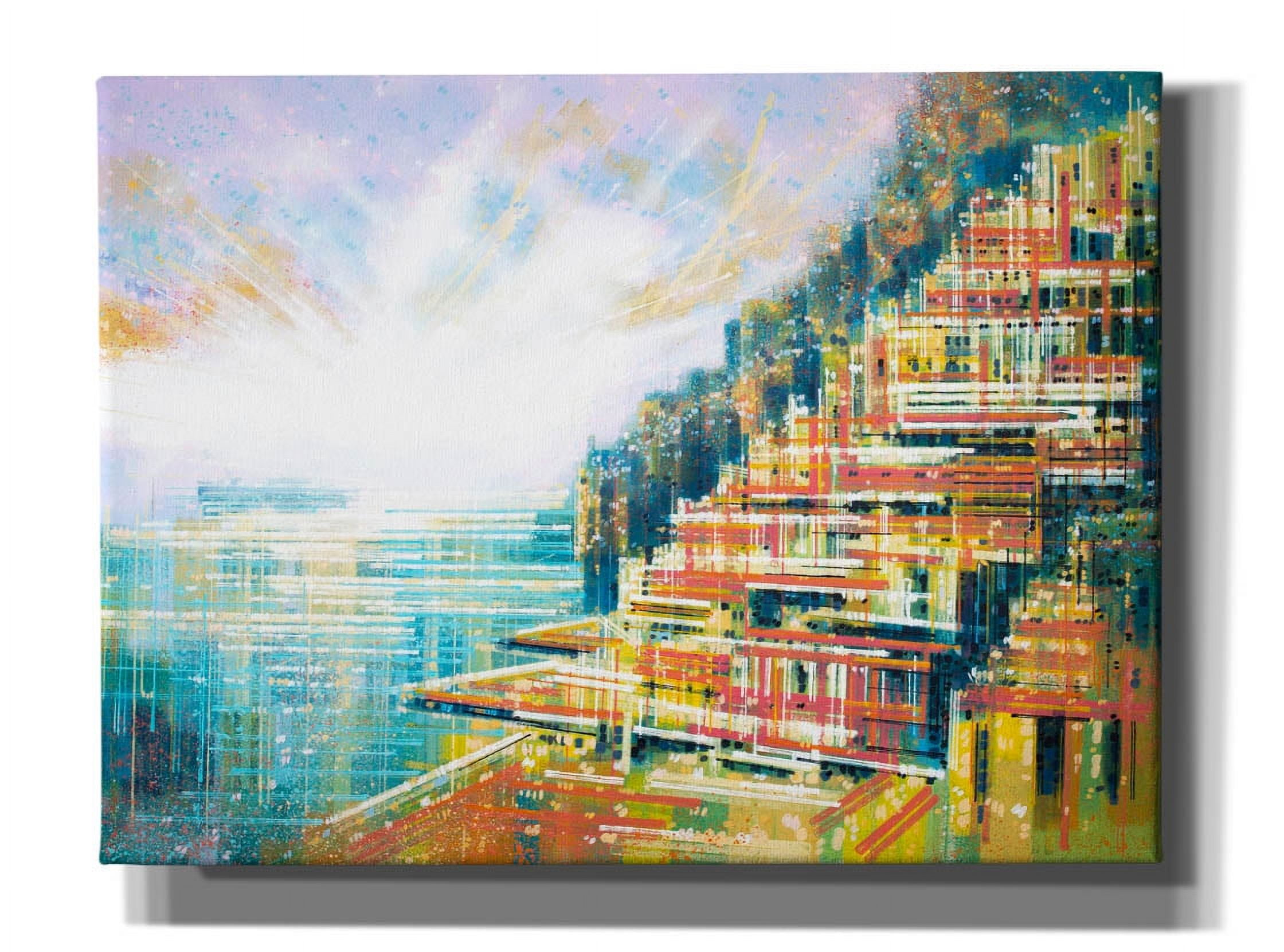 Epic Graffiti 'A Positano Summer' by Marc Todd, Canvas Wall Art, 54"x40 ...