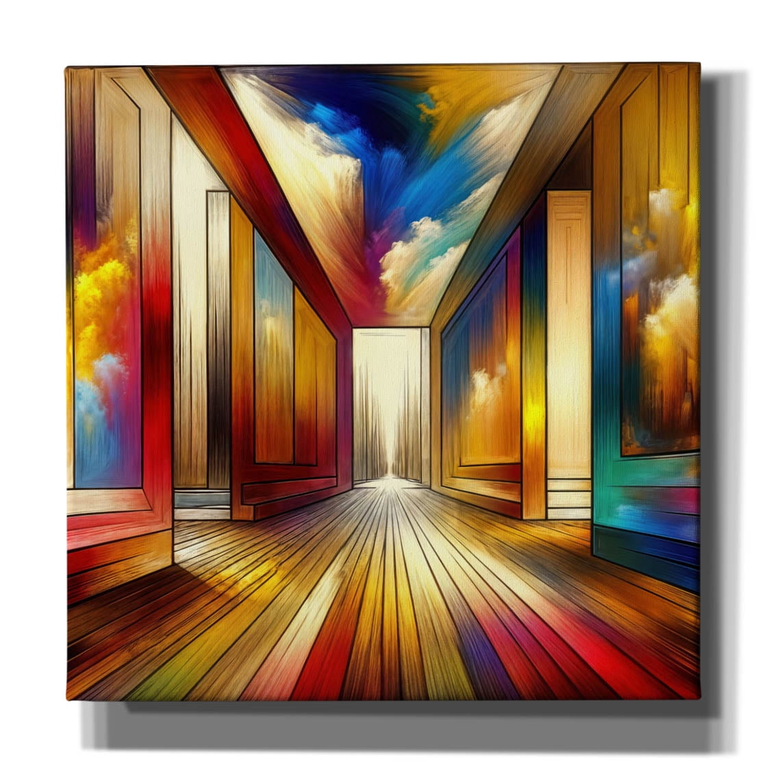 Epic Graffiti 'Abstract Path 2' by Rey Klimt Canvas Wall Art, 37" x 37 ...