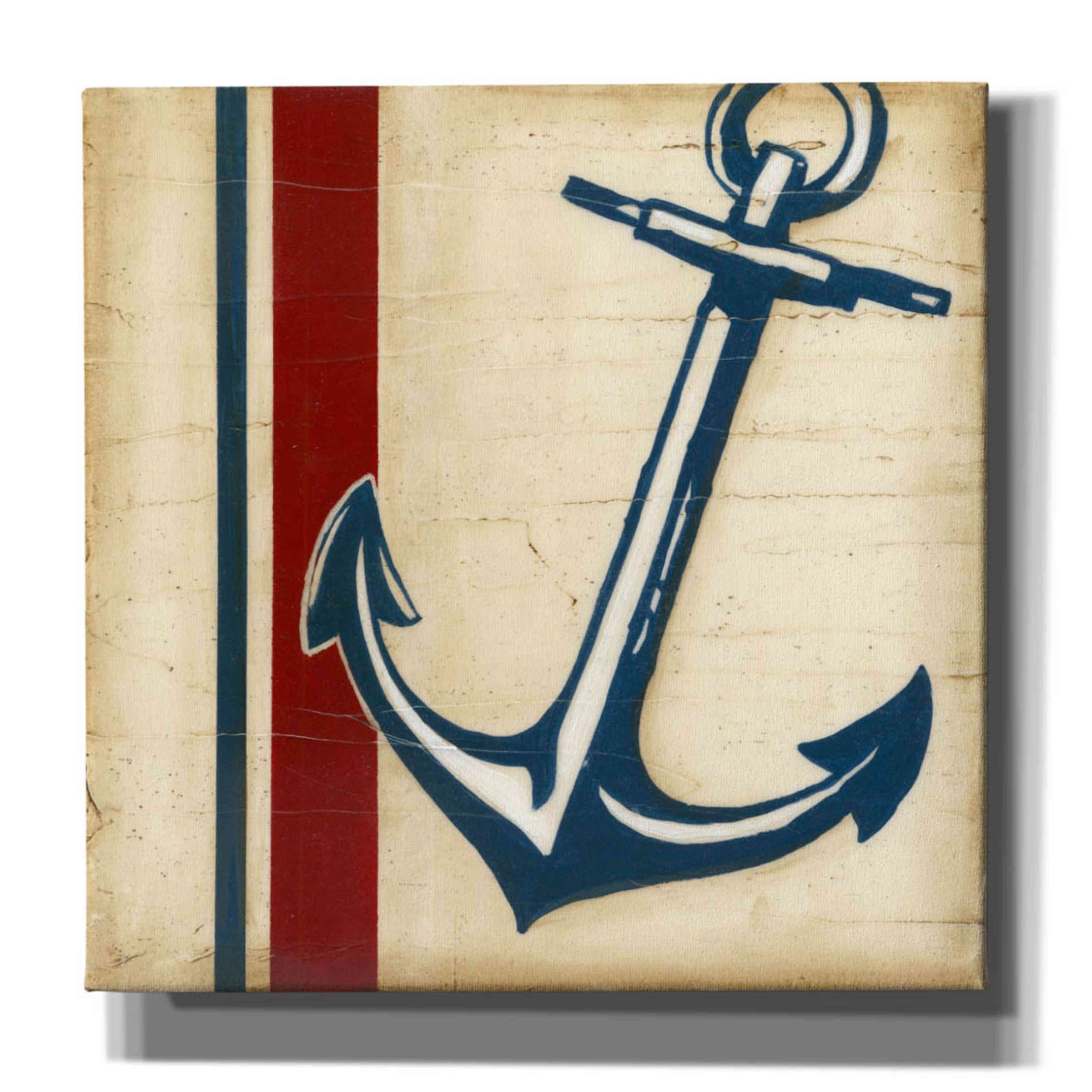 Epic Graffiti "Americana Captain's Anchor" by Ethan Harper, Canvas Wall ...