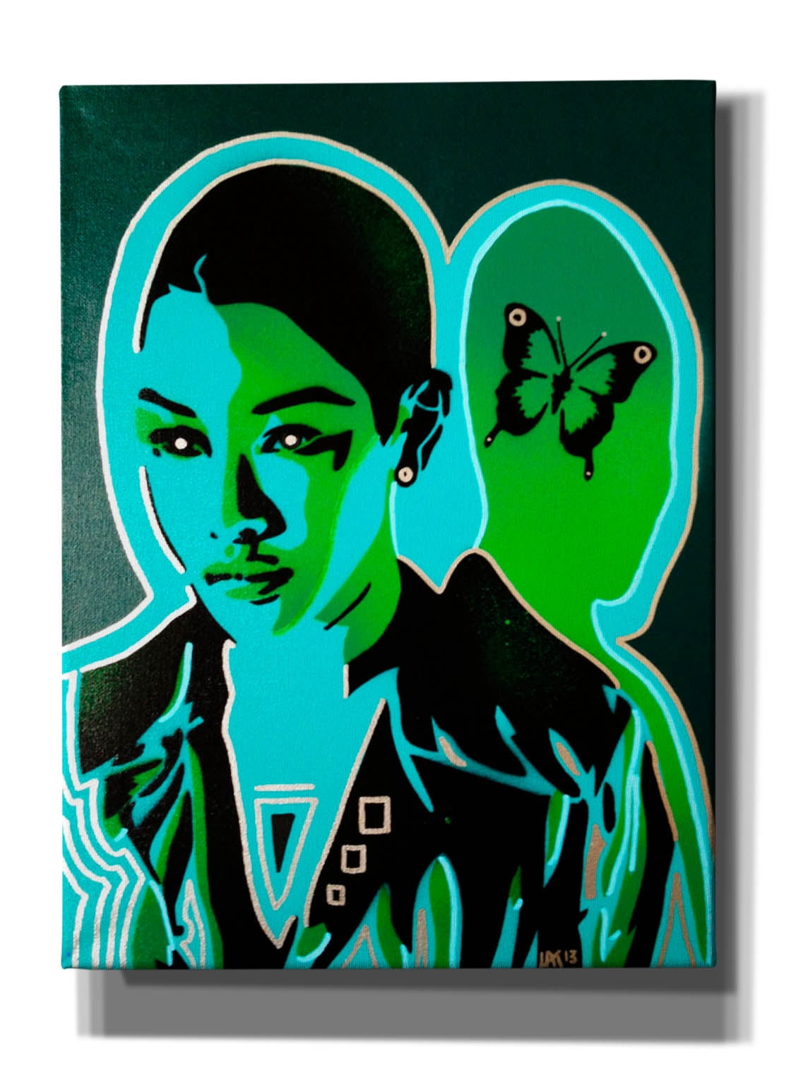 Epic Graffiti 'Android V Butterfly' by Abstract Graffiti Canvas Wall ...