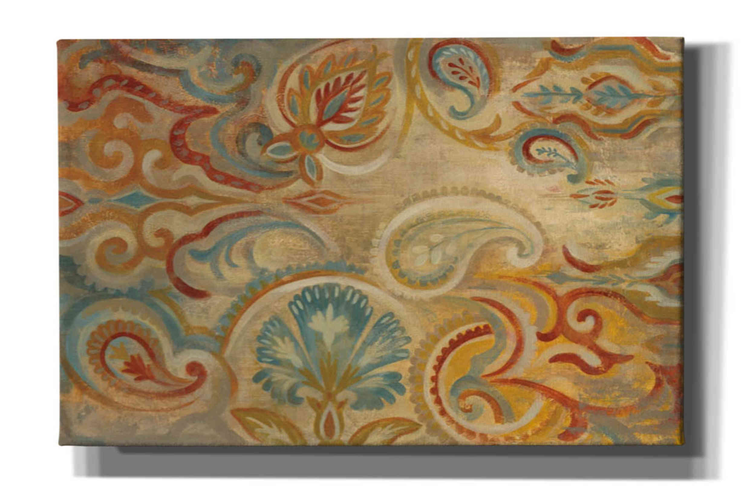Epic Graffiti 'Antique Paisley' by Silvia Vassileva, Canvas Wall Art ...