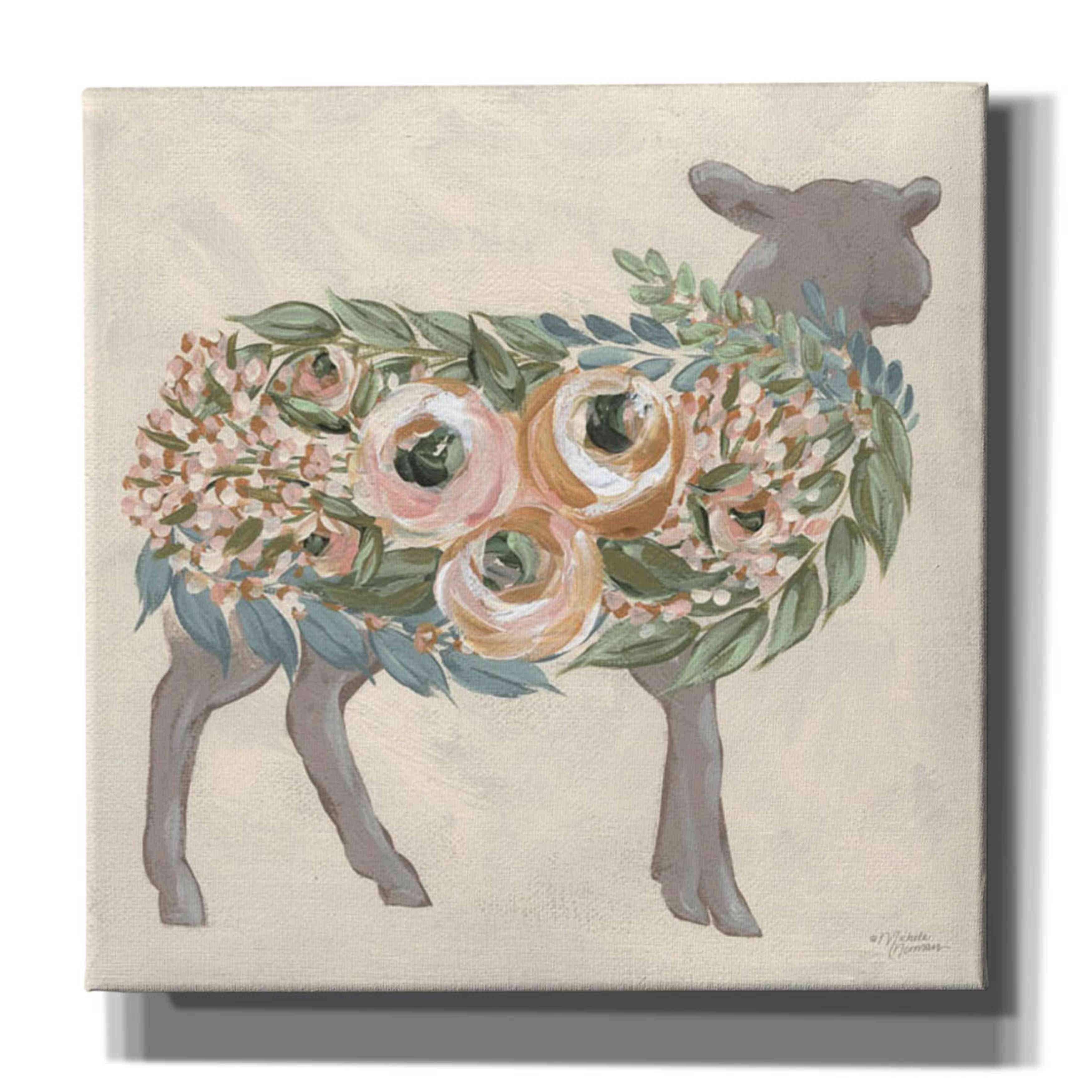 Epic Graffiti 'Audrey the Lamb' by Michele Norman, Canvas Wall Art, 37 ...