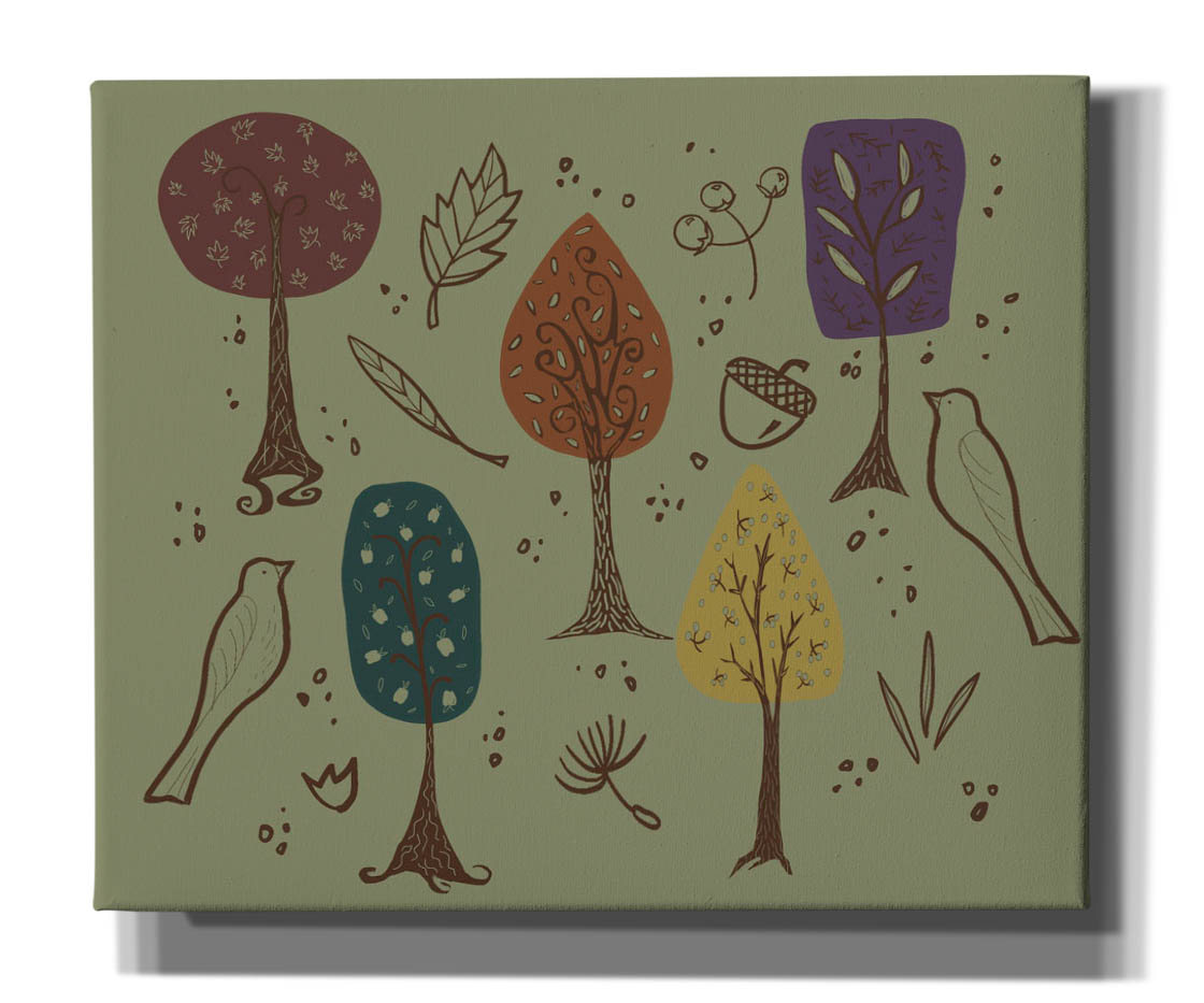 Epic Graffiti 'Autumn Green' by Christine Rotolo, Canvas Wall Art, 24 ...