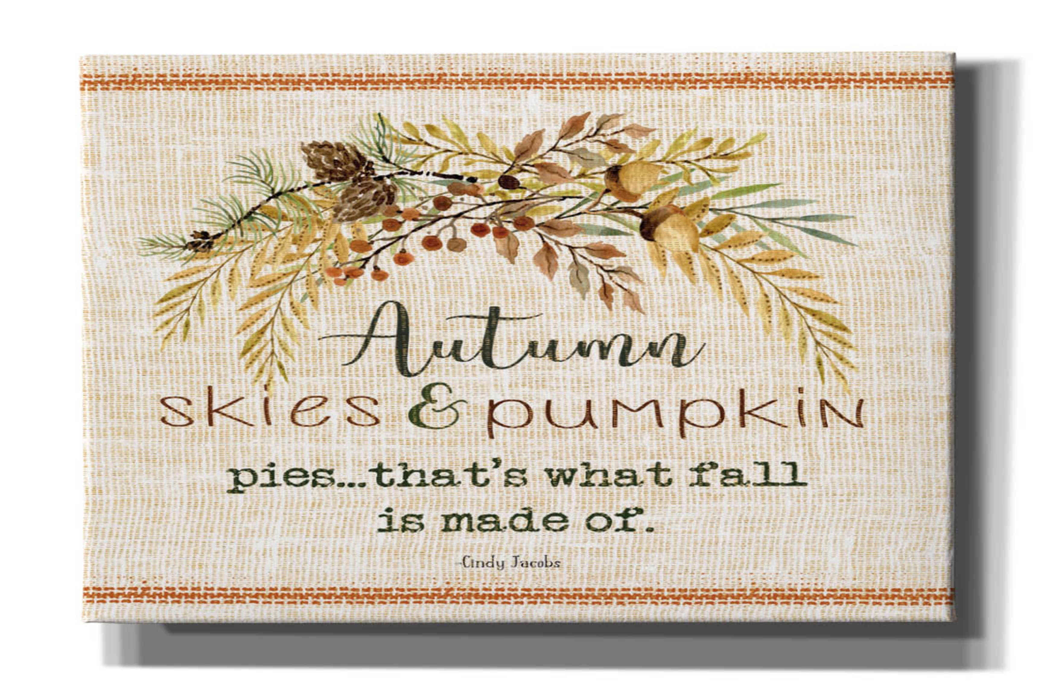 Epic Graffiti 'Autumn Skies' by Cindy Jacobs, Canvas Wall Art, 40"x26 ...