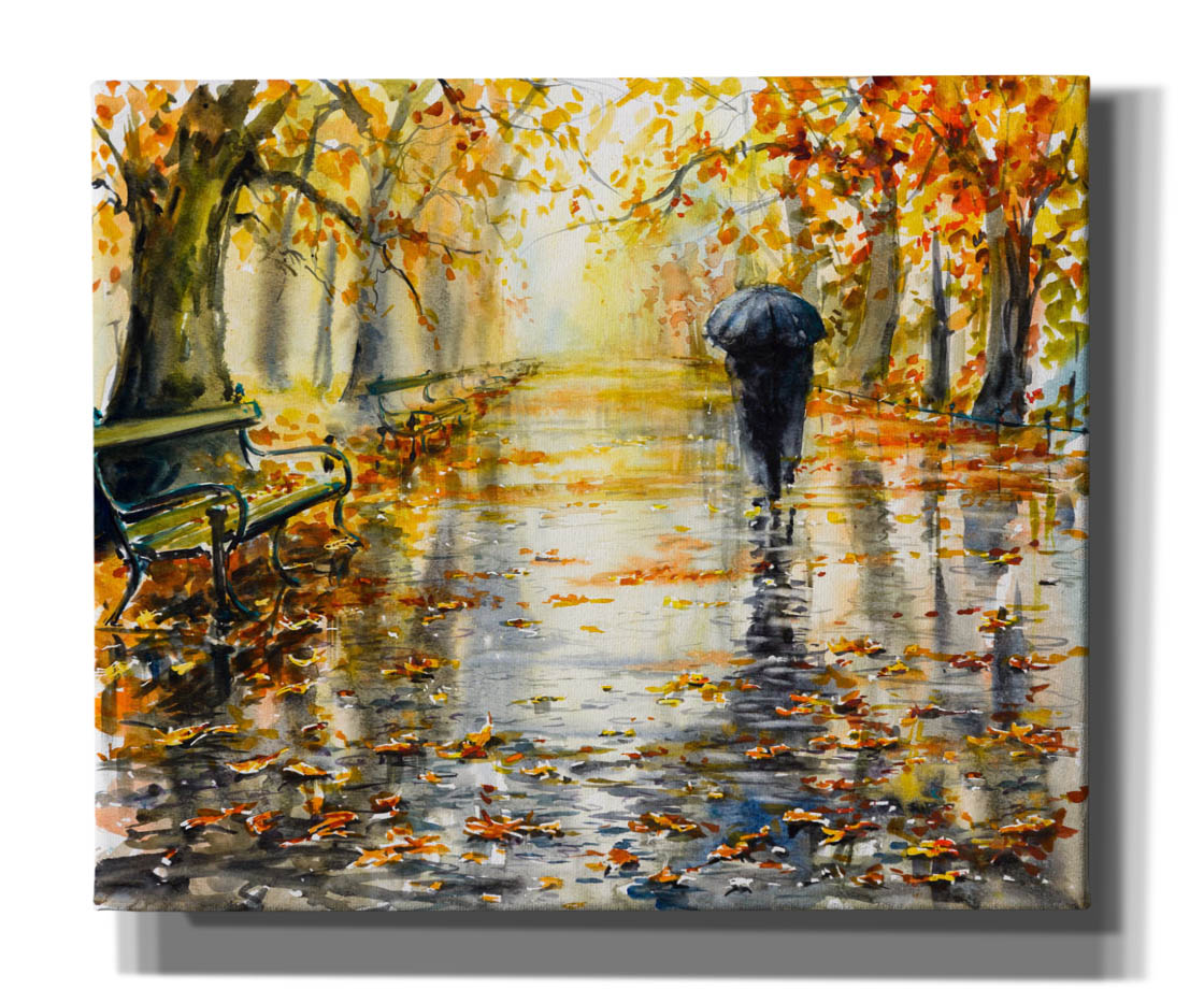Epic Graffiti 'Autumn Walk' by Epic Portfolio, Canvas Wall Art, 24"x20 ...