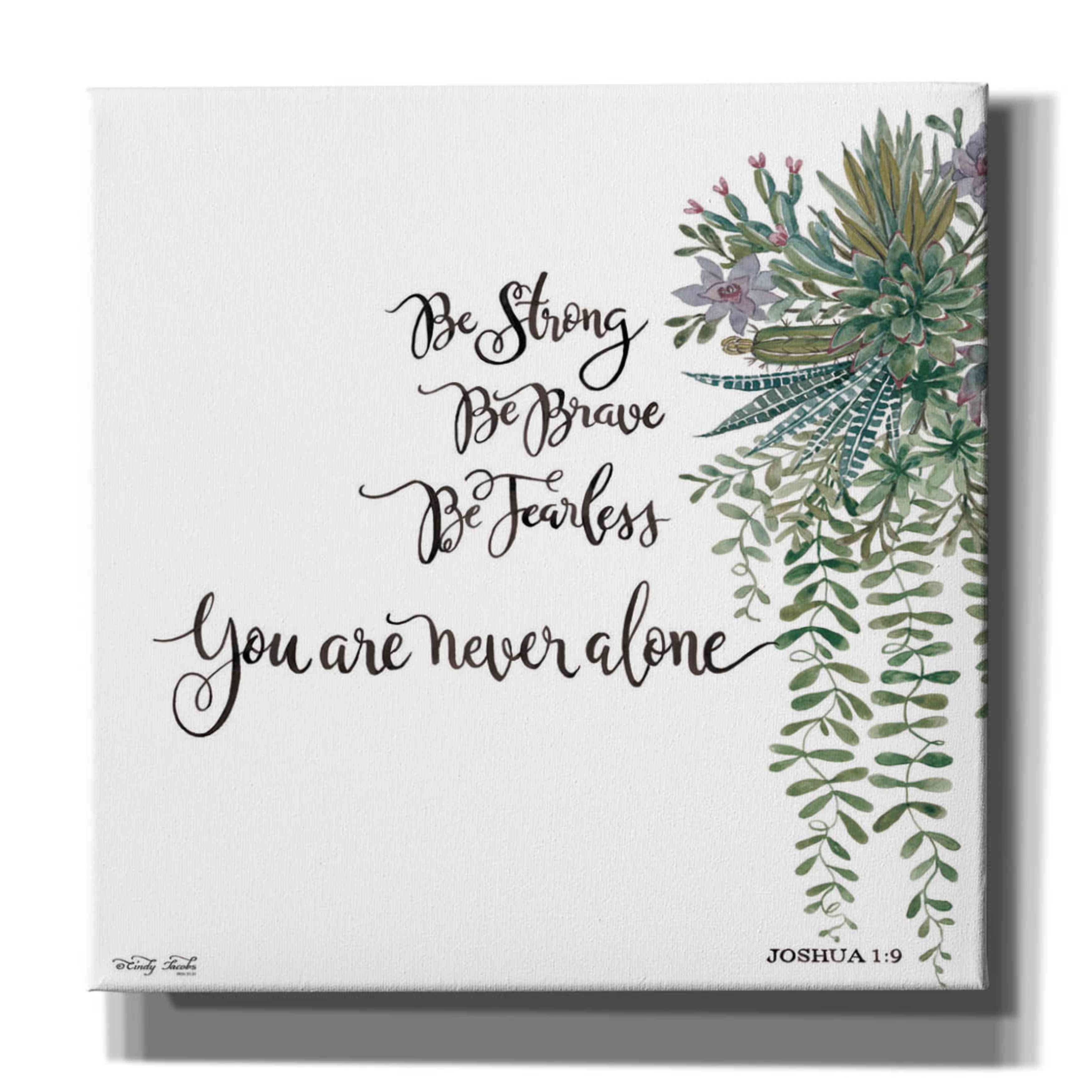 Epic Graffiti 'Be Strong' by Cindy Jacobs, Canvas Wall Art, 26"x26 ...