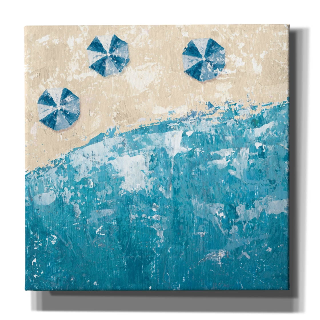 Epic Graffiti 'Beach Days Blue' by Sarah Adams, Canvas Wall Art, 37"x37 ...