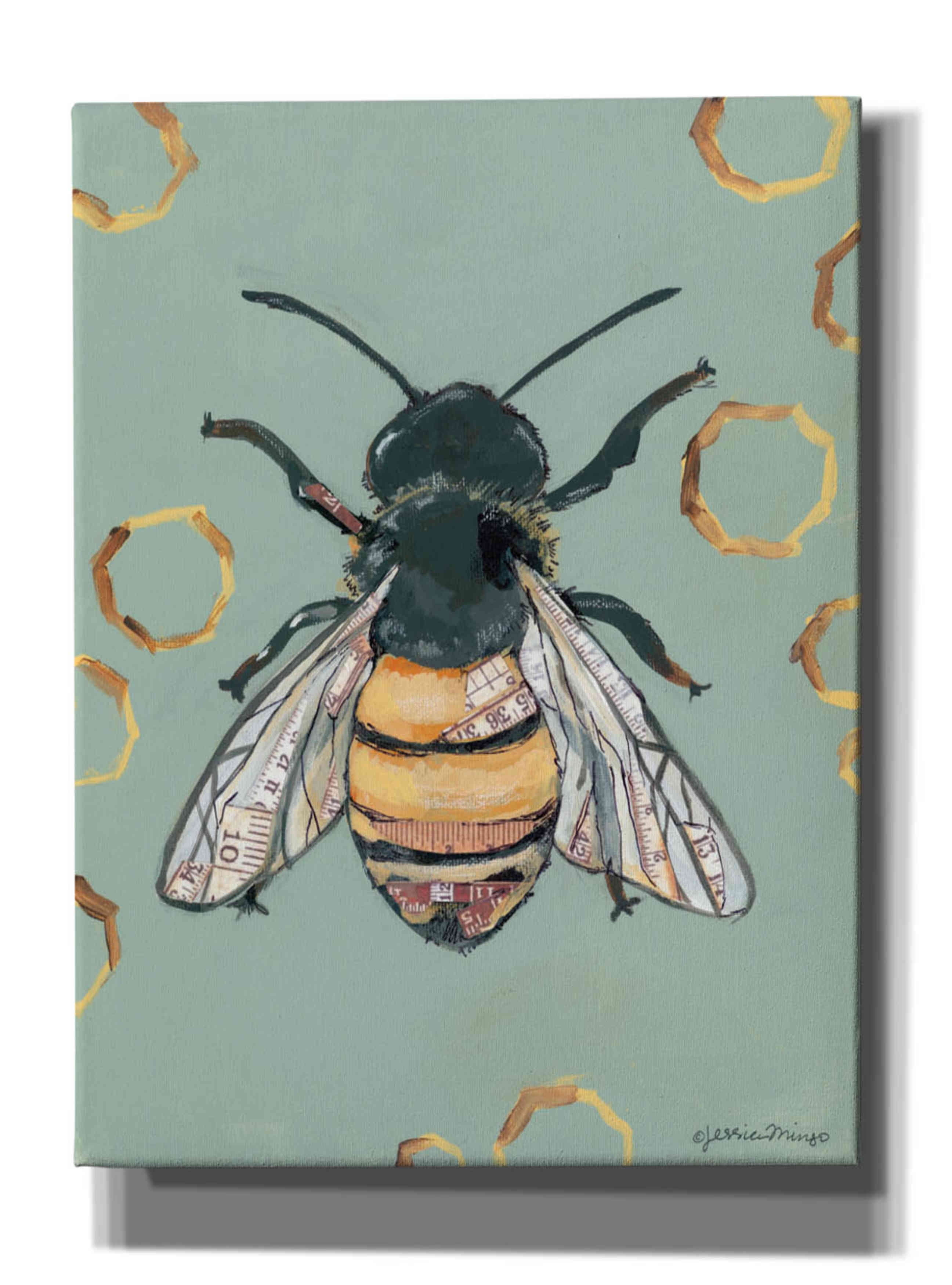 Epic Graffiti 'Bee' by Jessica Mingo, Canvas Wall Art, 40"x54 ...