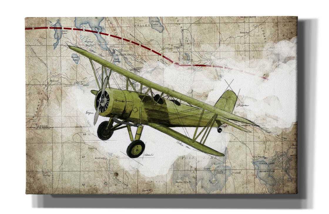 Epic Graffiti 'Biplane 2' by Graphinc, Canvas Wall Art, 40"x26 ...