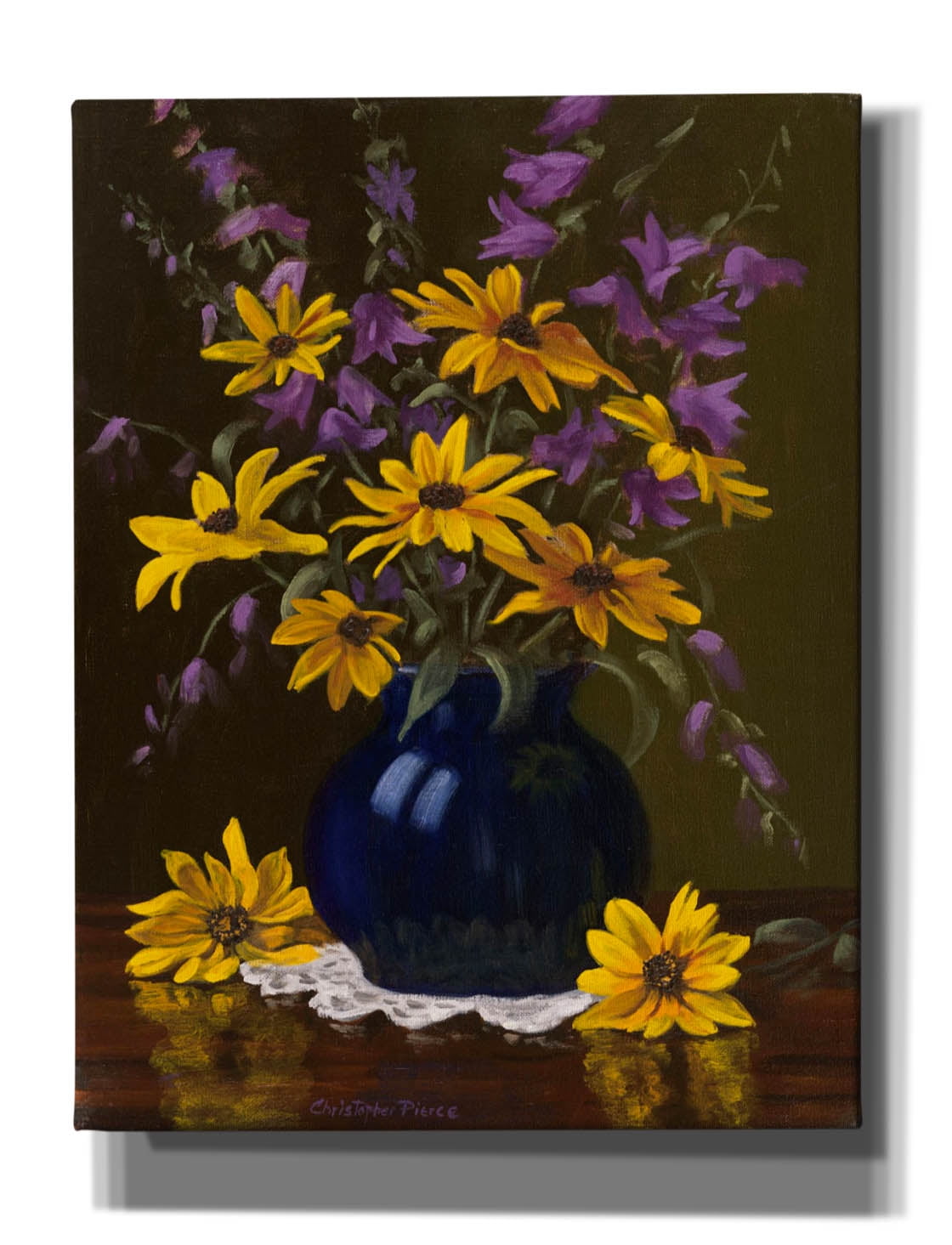 Epic Graffiti 'Black Eyed Susans' by Christopher Pierce, Canvas Wall ...