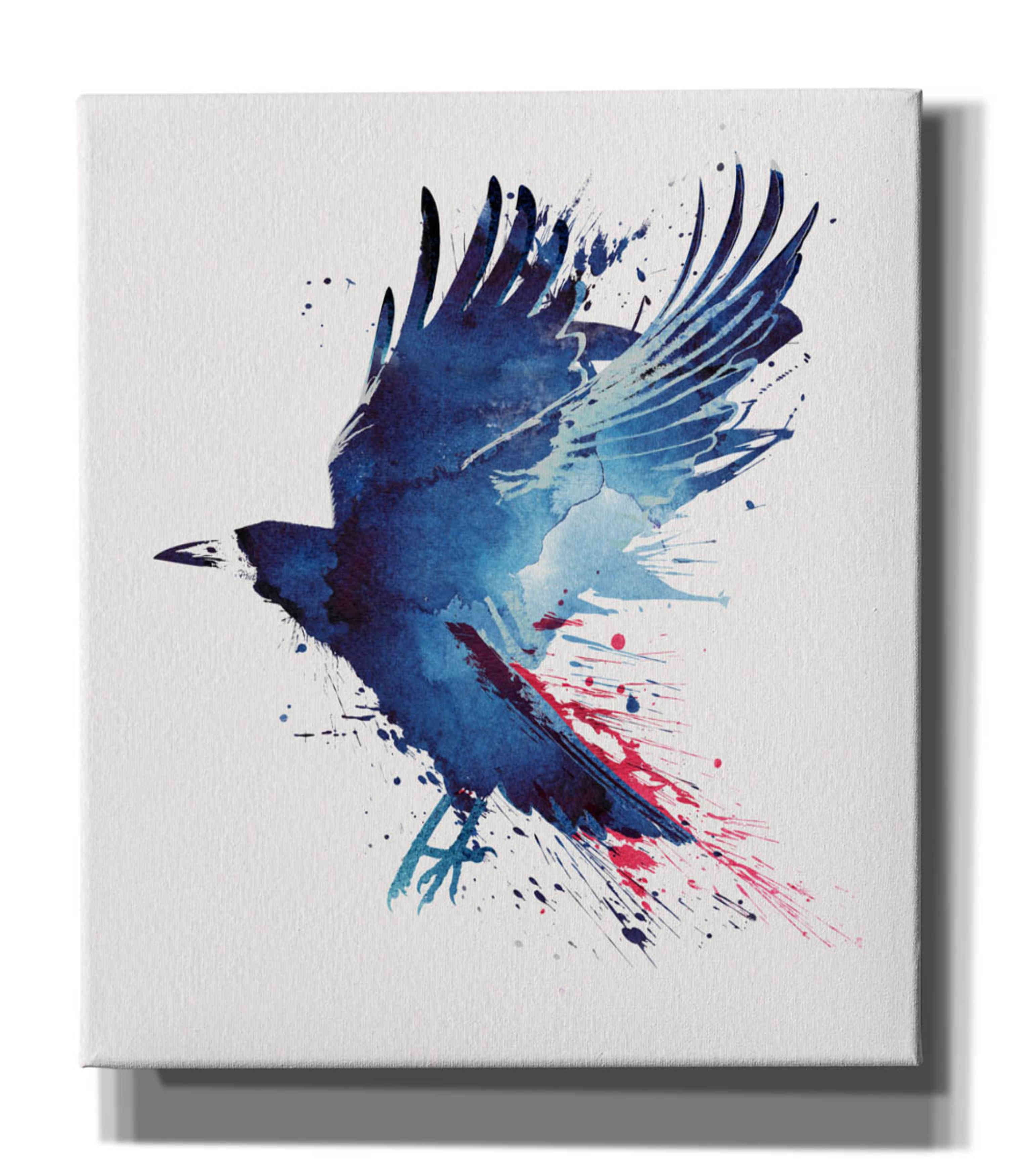 Epic Graffiti 'Bloody Crow' by Robert Farkas, Canvas Wall Art, 26"x30 ...