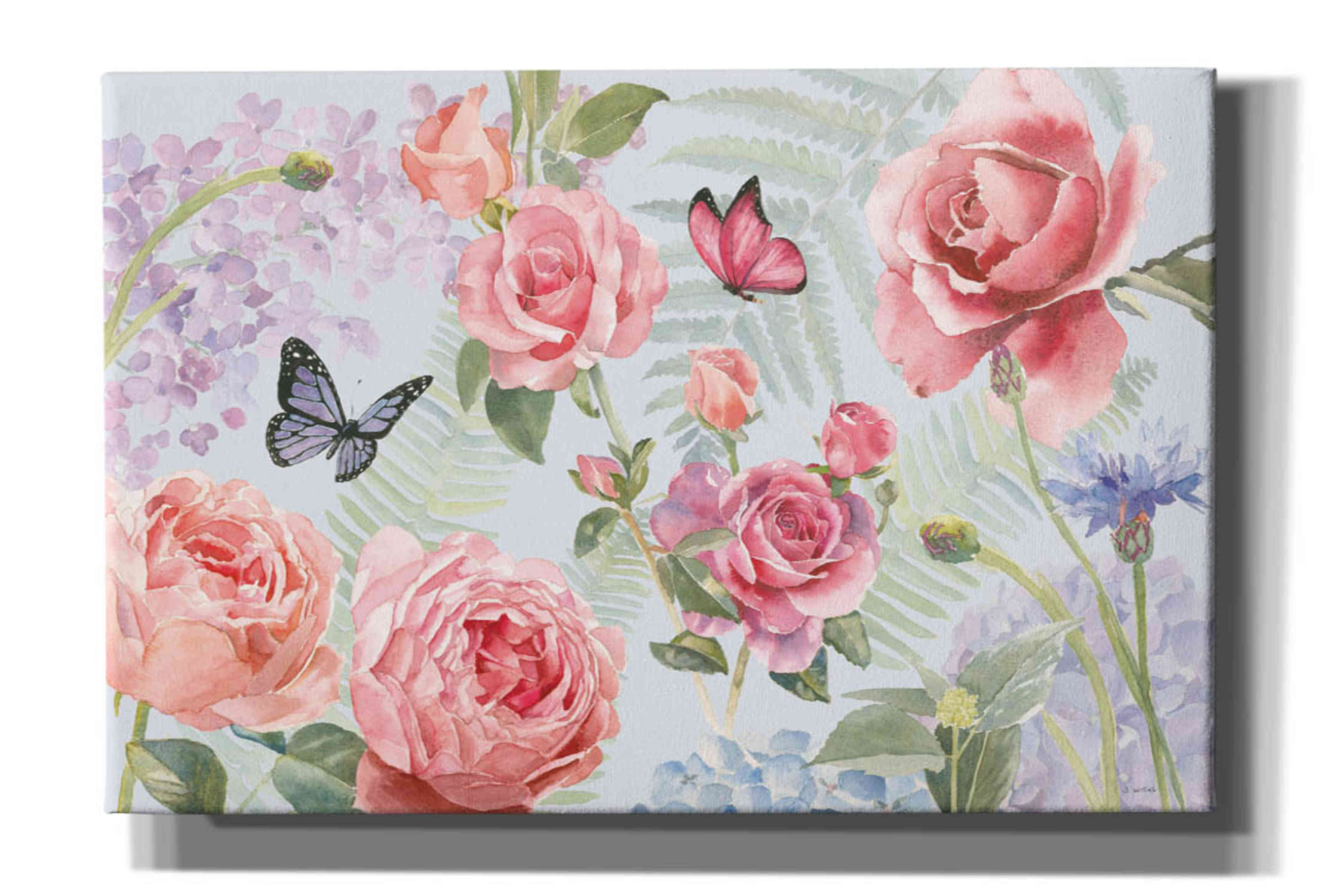Epic Graffiti 'Boho Bouquet I Blue' by James Wiens, Canvas Wall Art, 18 ...