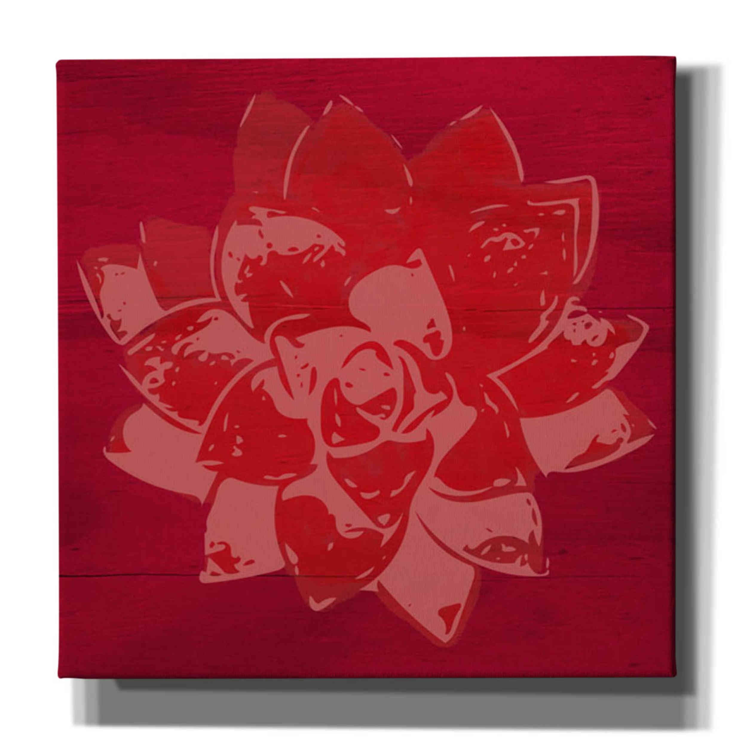 Epic Graffiti 'Boho Succulent Red' by Linda Woods, Canvas Wall Art, 12 ...