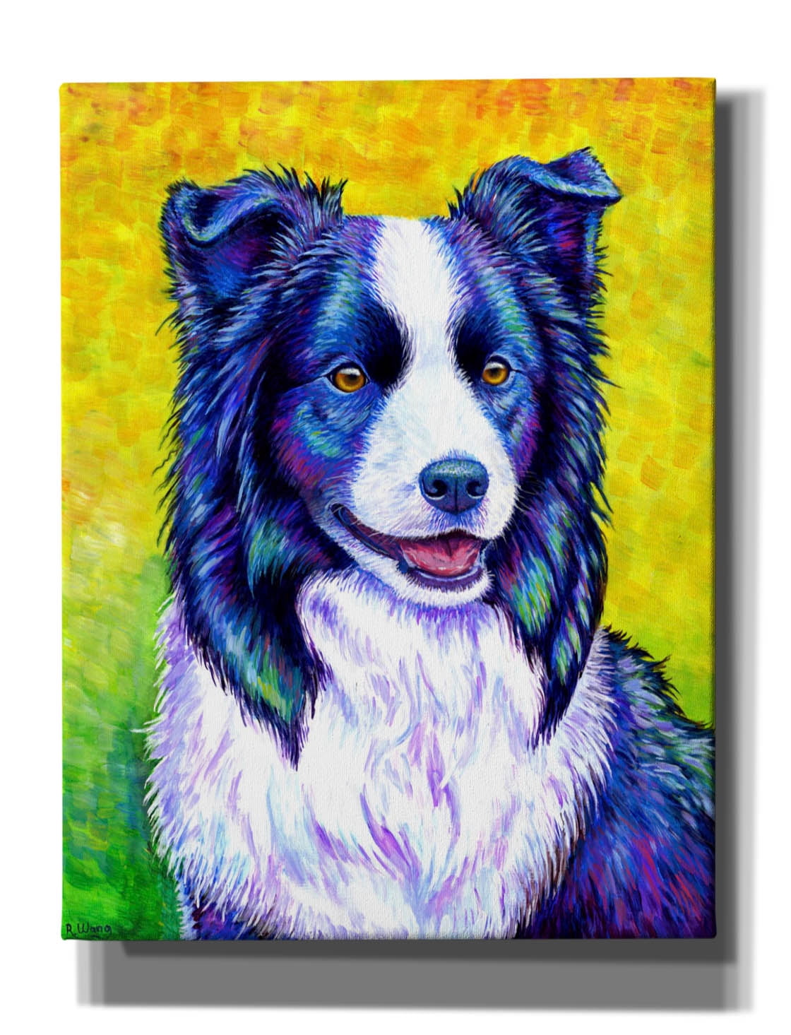 Epic Graffiti 'Border Collie' by Rebecca Wang Art, Canvas Wall Art, 26 ...
