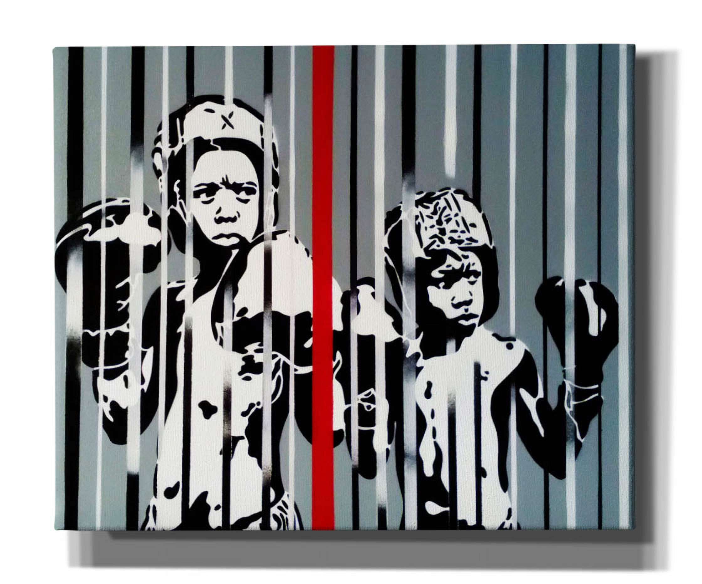 Epic Graffiti 'Boxers Red Stripe' by Abstract Graffiti Canvas Wall Art ...