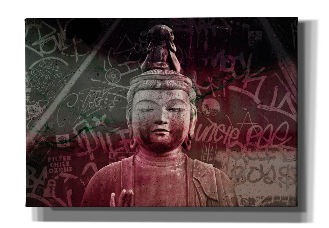 Epic Graffiti 'Buddha' by Svetlana Aleynikova Canvas Wall Art, 26" x 18 ...