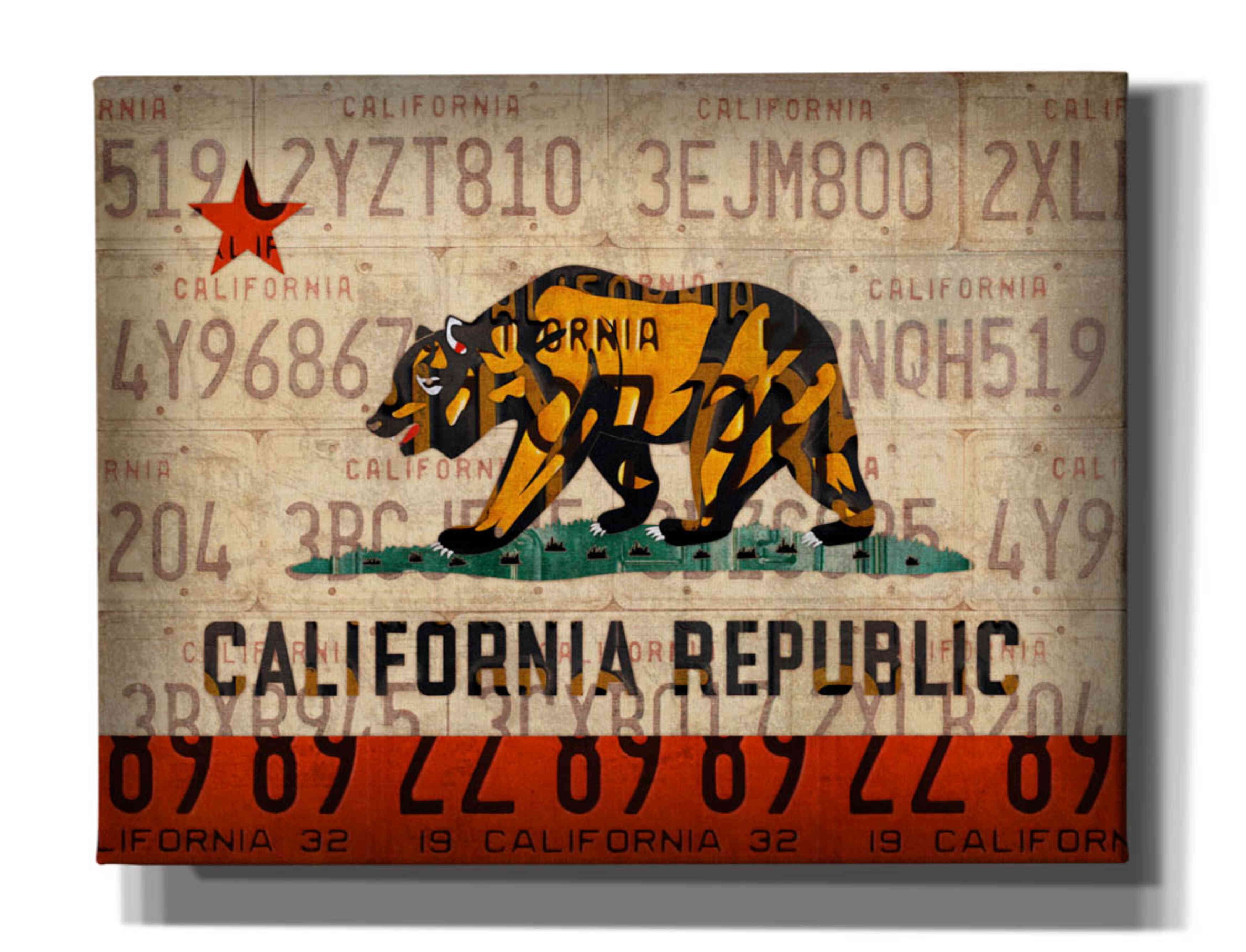 Epic Graffiti 'Cali State Flag License Plates' by Design Turnpike ...