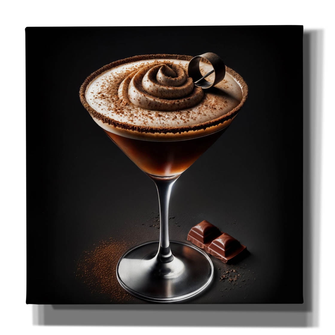 Epic Graffiti 'Chocolate Martini - Rich And Creamy' by Rey Klimt Canvas ...