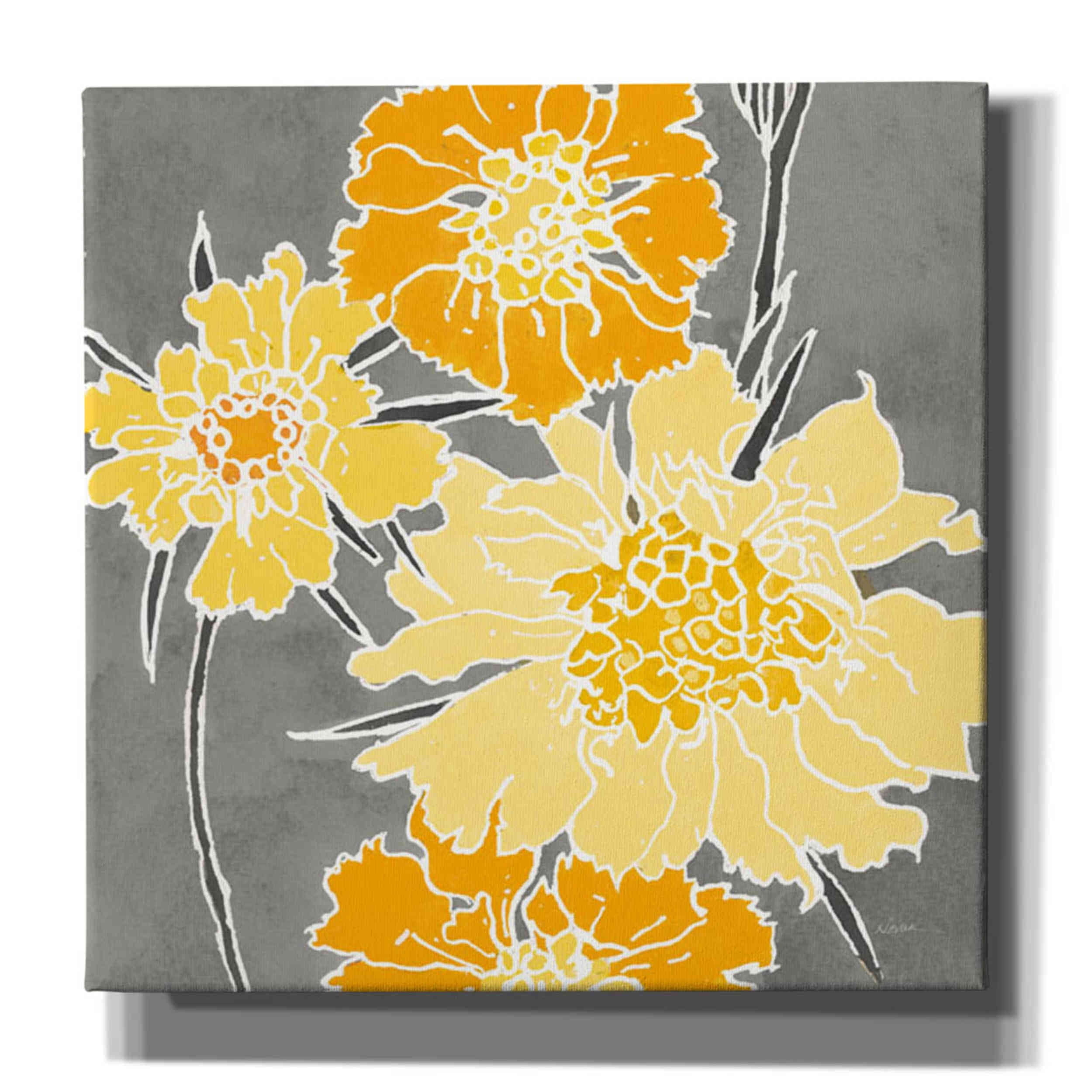 Epic Graffiti 'Cloisonne Beauty I Gray' by Shirley Novak, Canvas Wall ...