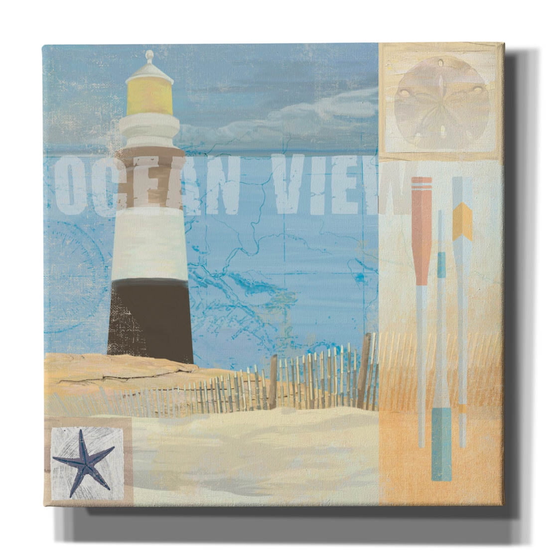 Epic Graffiti 'Coastal Beacon 1' by Art Licensing Studio Canvas Wall ...