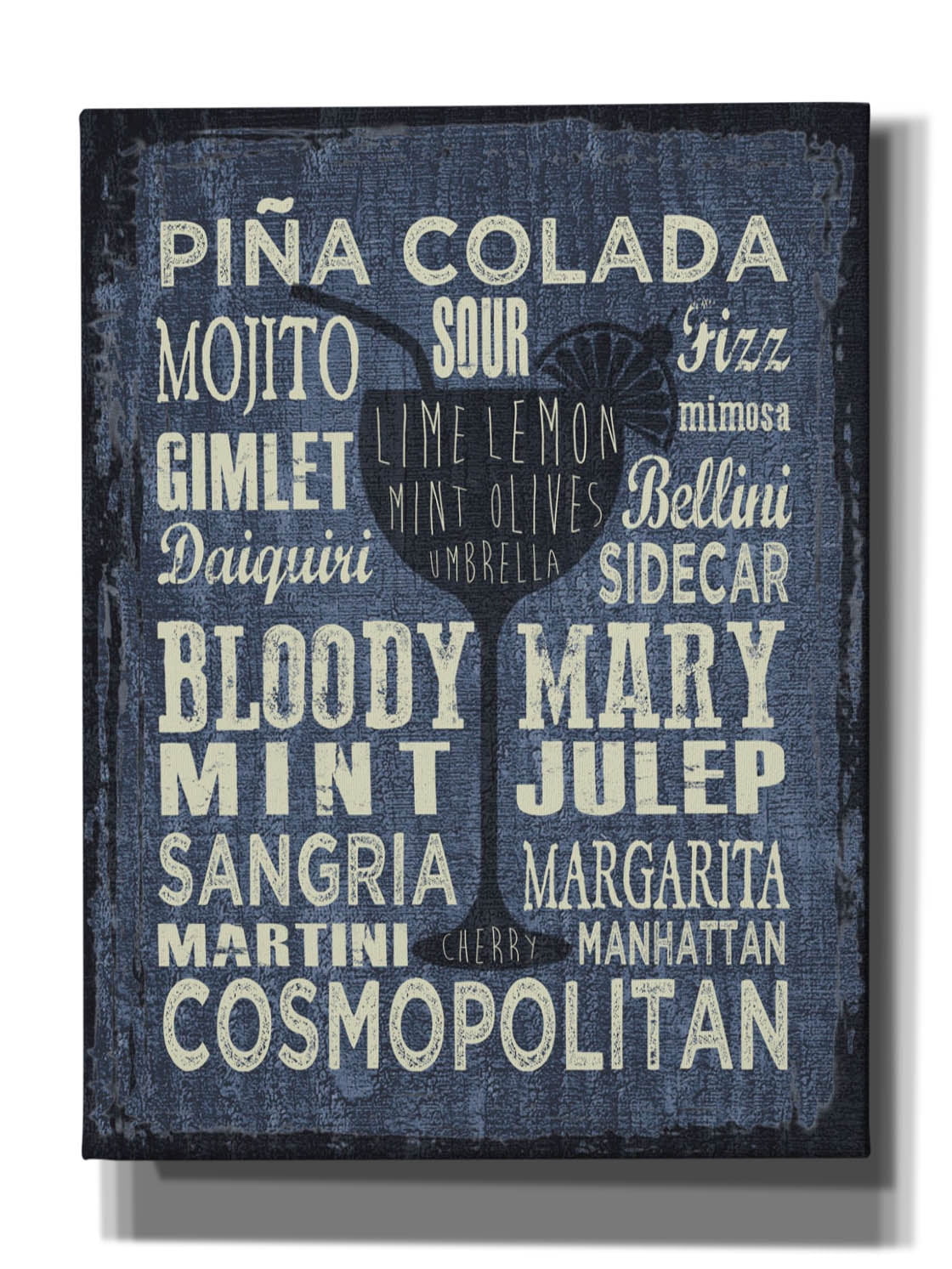 Epic Graffiti 'Cocktail Sign 3' by Erin Clark Canvas Wall Art, 12" x 16 ...