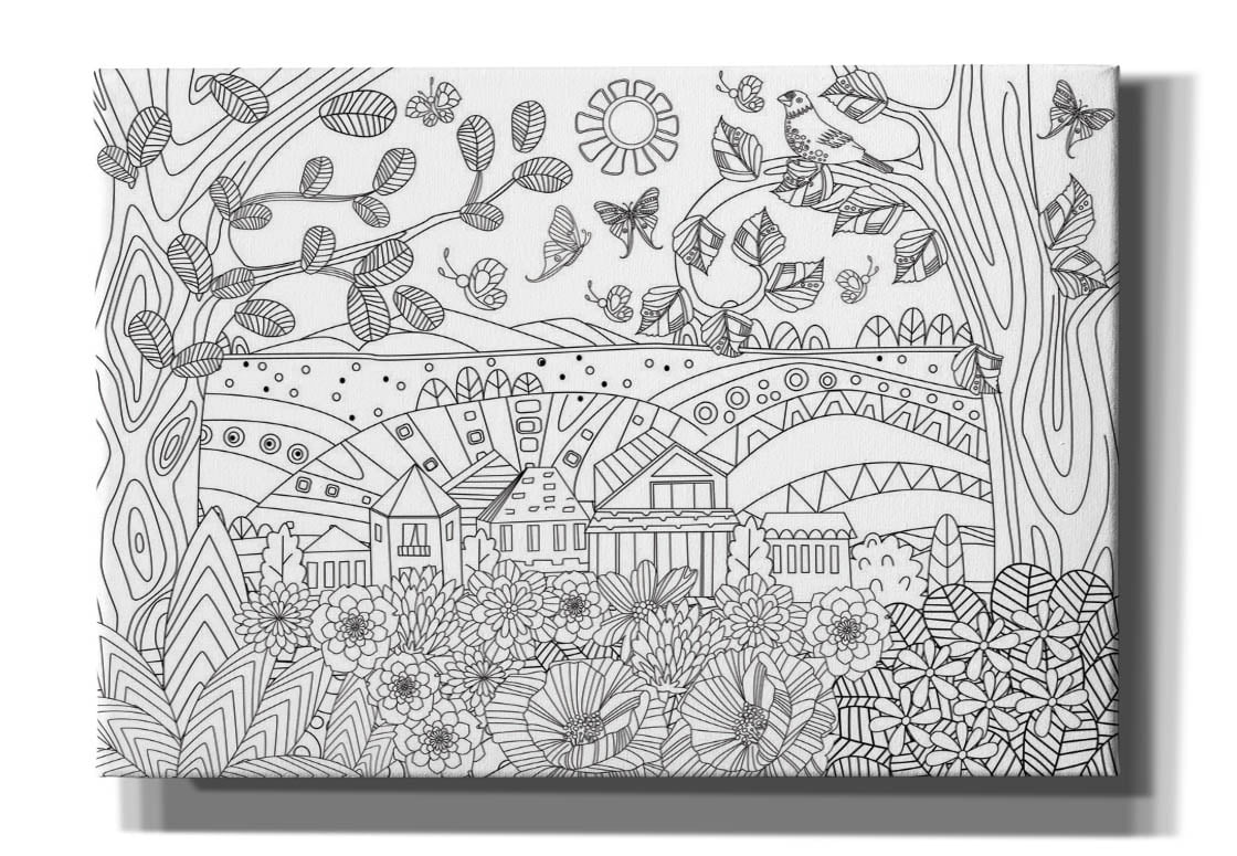 Epic Graffiti 'Coloring Book Town' by Epic Portfolio, Canvas Wall Art ...