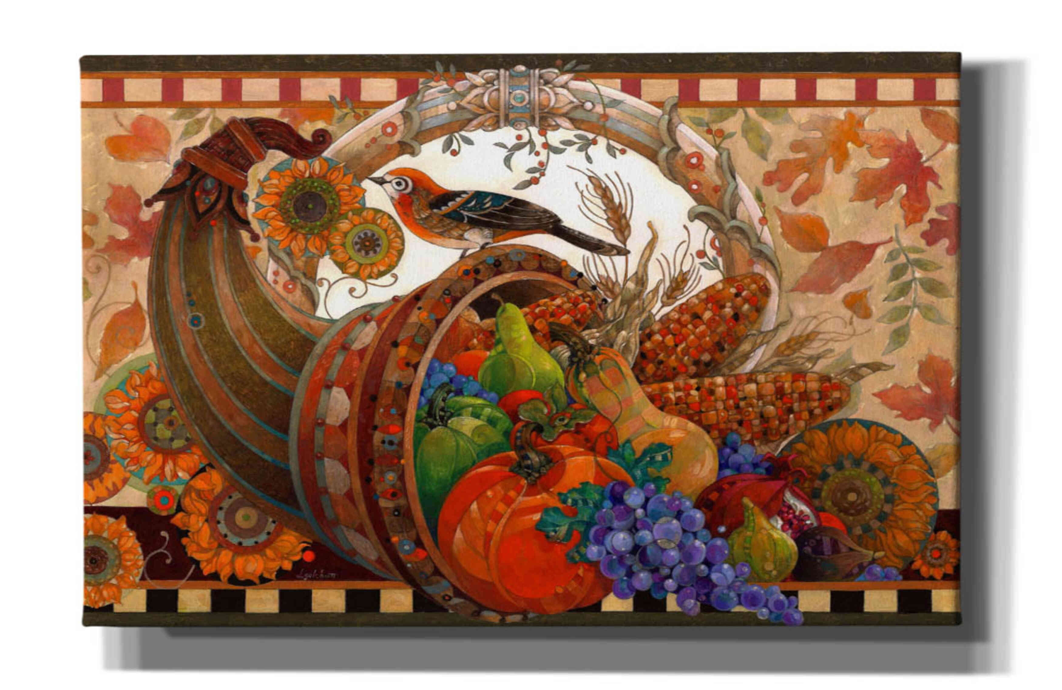 Epic Graffiti 'Cornucopia' by David Galchutt, Canvas Wall Art, 40"x26 ...