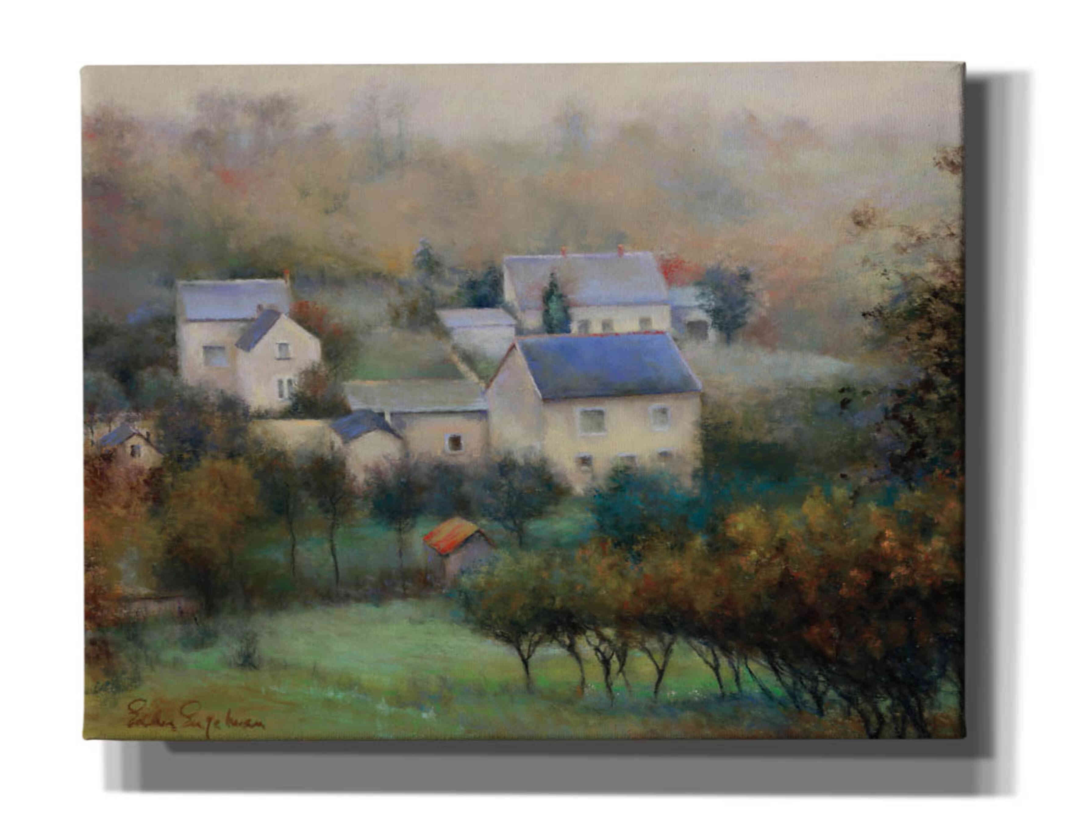 Epic Graffiti 'Countryside Hamlet' by Esther Engelman, Giclee Canvas ...