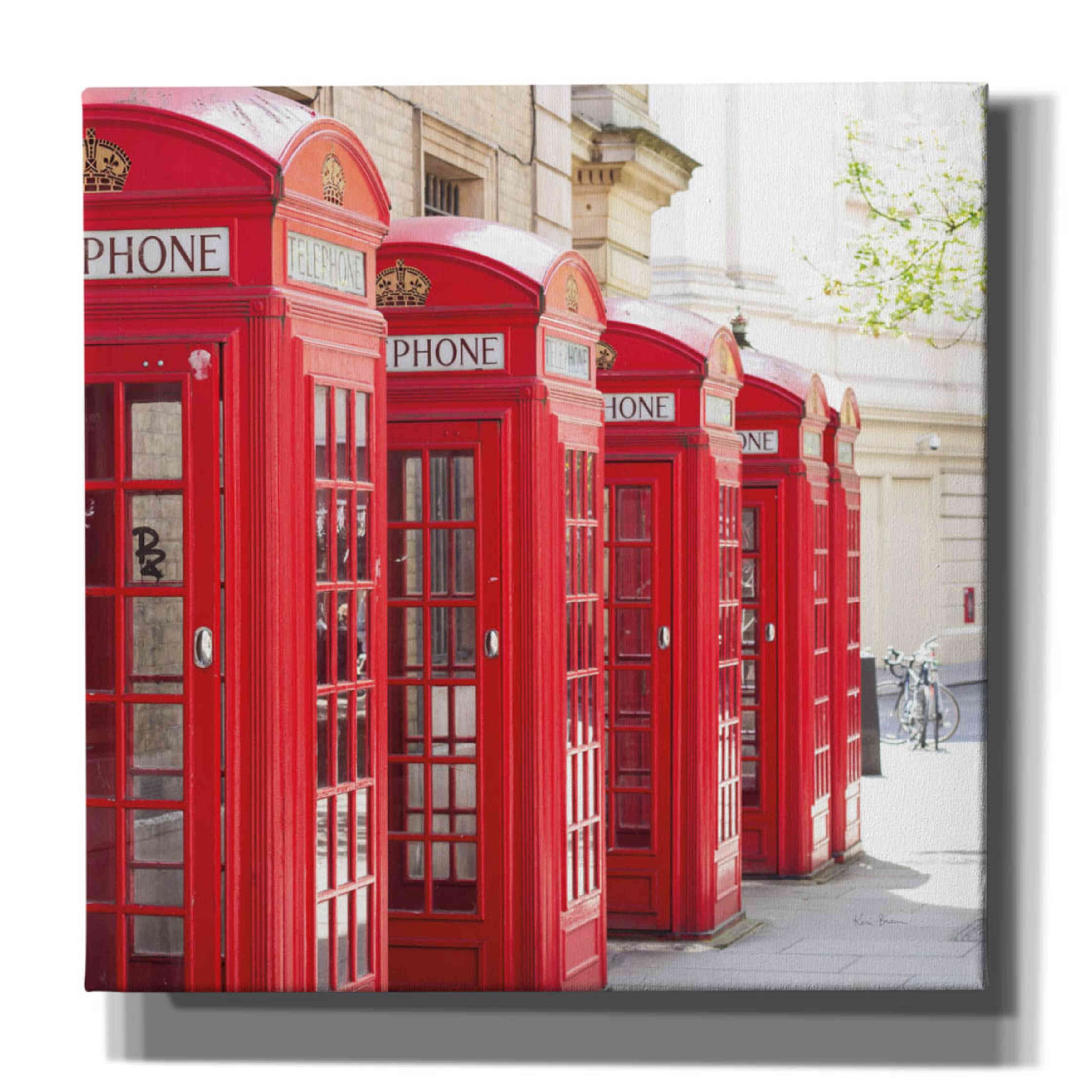 Epic Graffiti 'Covent Garden Phone Boxes' by Keri Bevan, Giclee Canvas ...