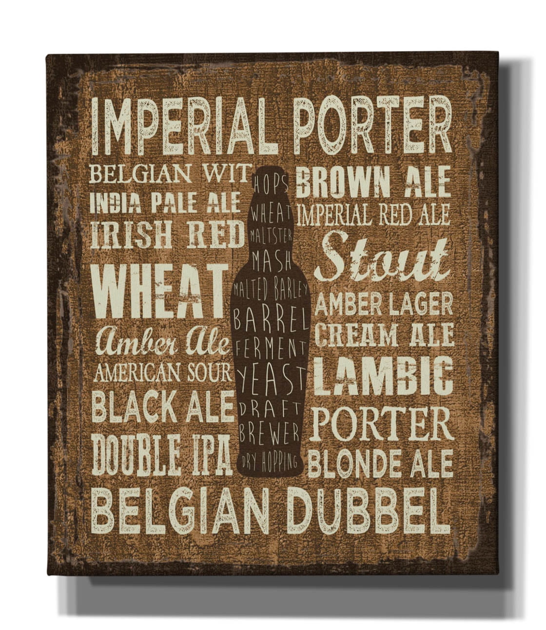 Epic Graffiti 'Craft Beer Sign 3' by Erin Clark Canvas Wall Art, 26" x ...