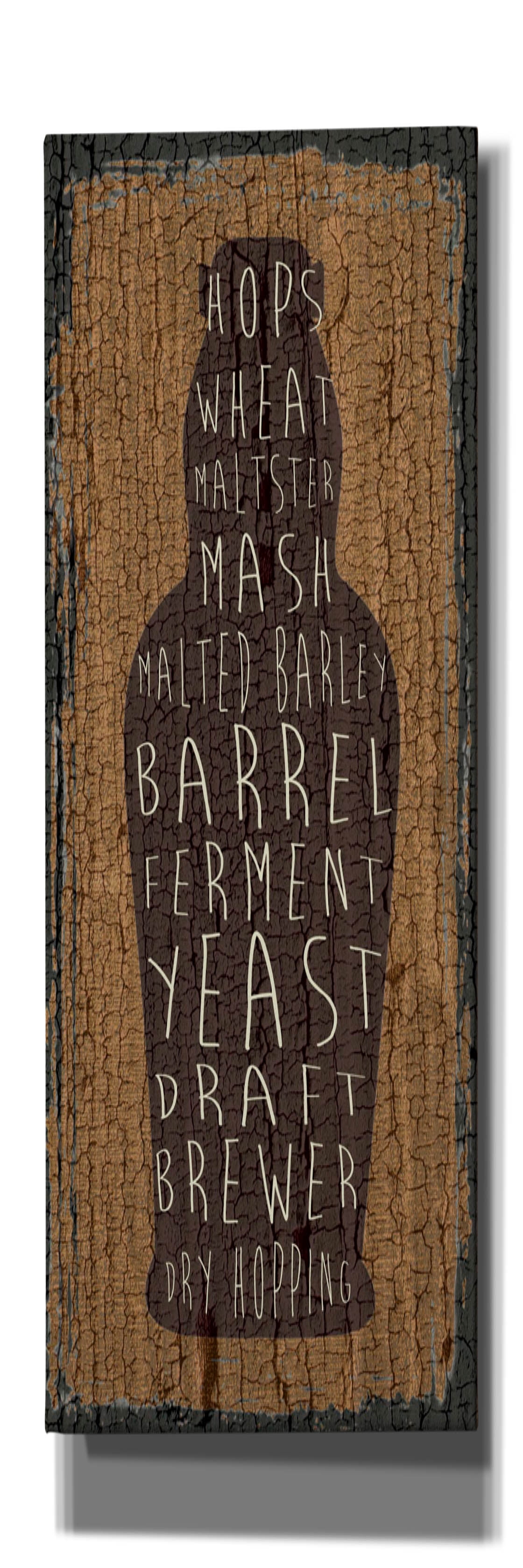 Epic Graffiti 'Craft Beer Sign 4' by Erin Clark Canvas Wall Art, 12" x ...