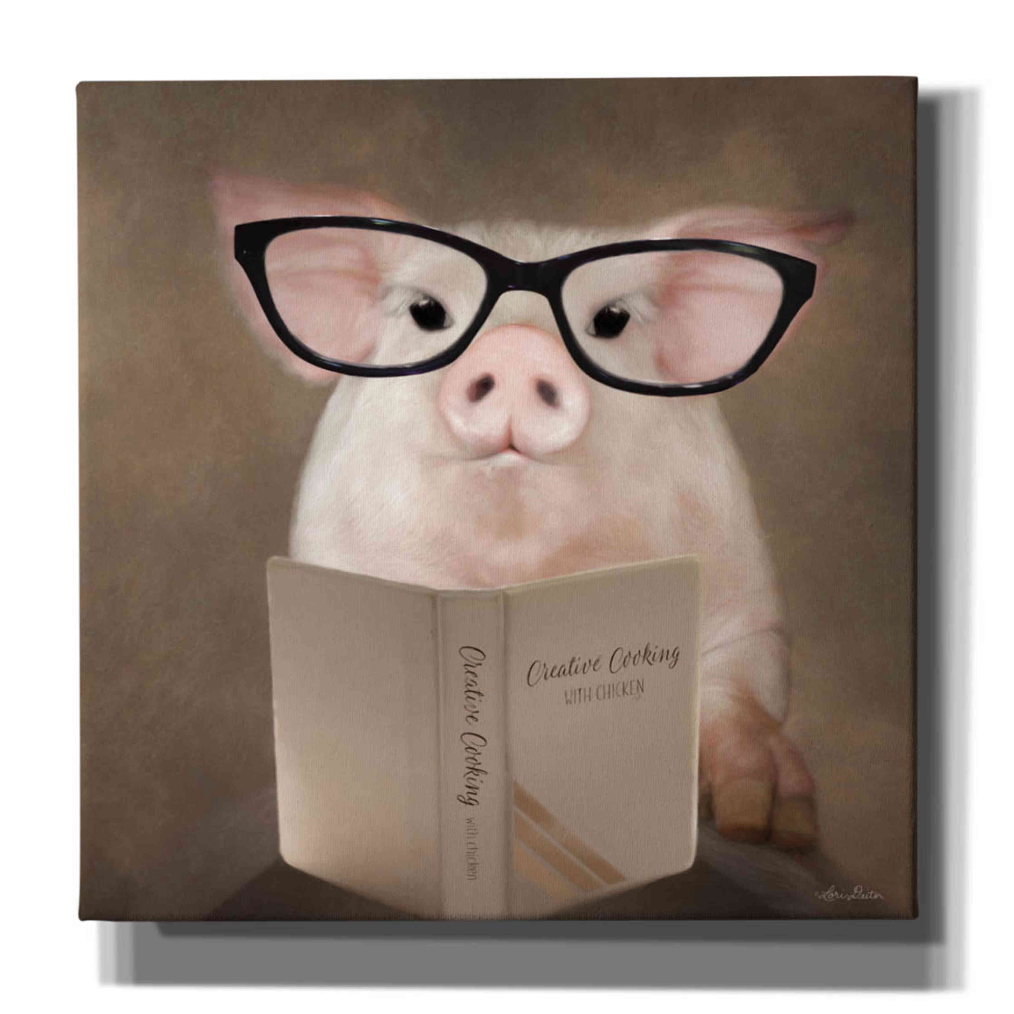 Epic Graffiti 'Creative Cooking Pig' by Lori Deiter, Canvas Wall Art ...