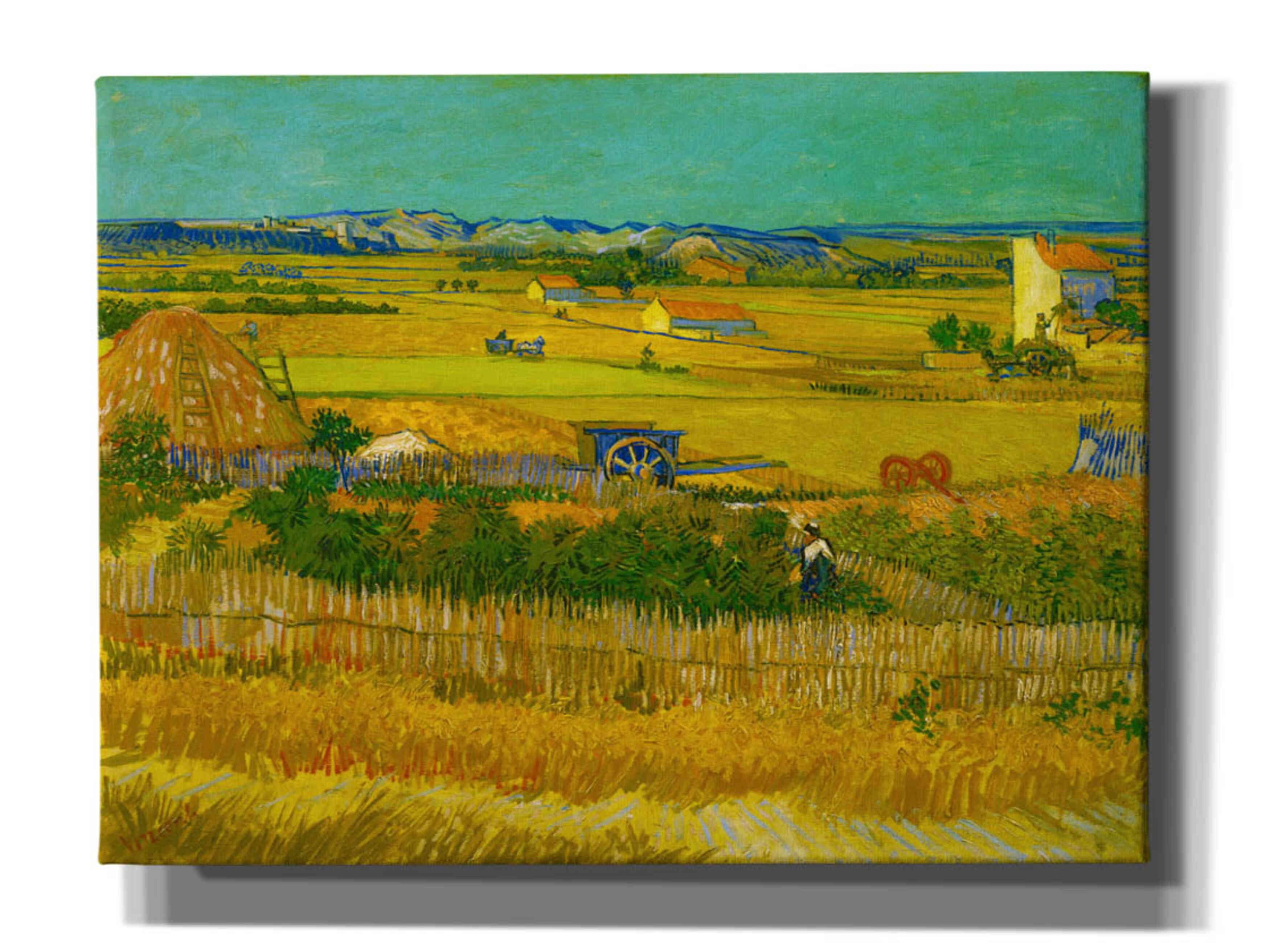 Epic Graffiti 'De Oogst' by Vincent Van Gogh, Giclee Canvas Wall Art ...