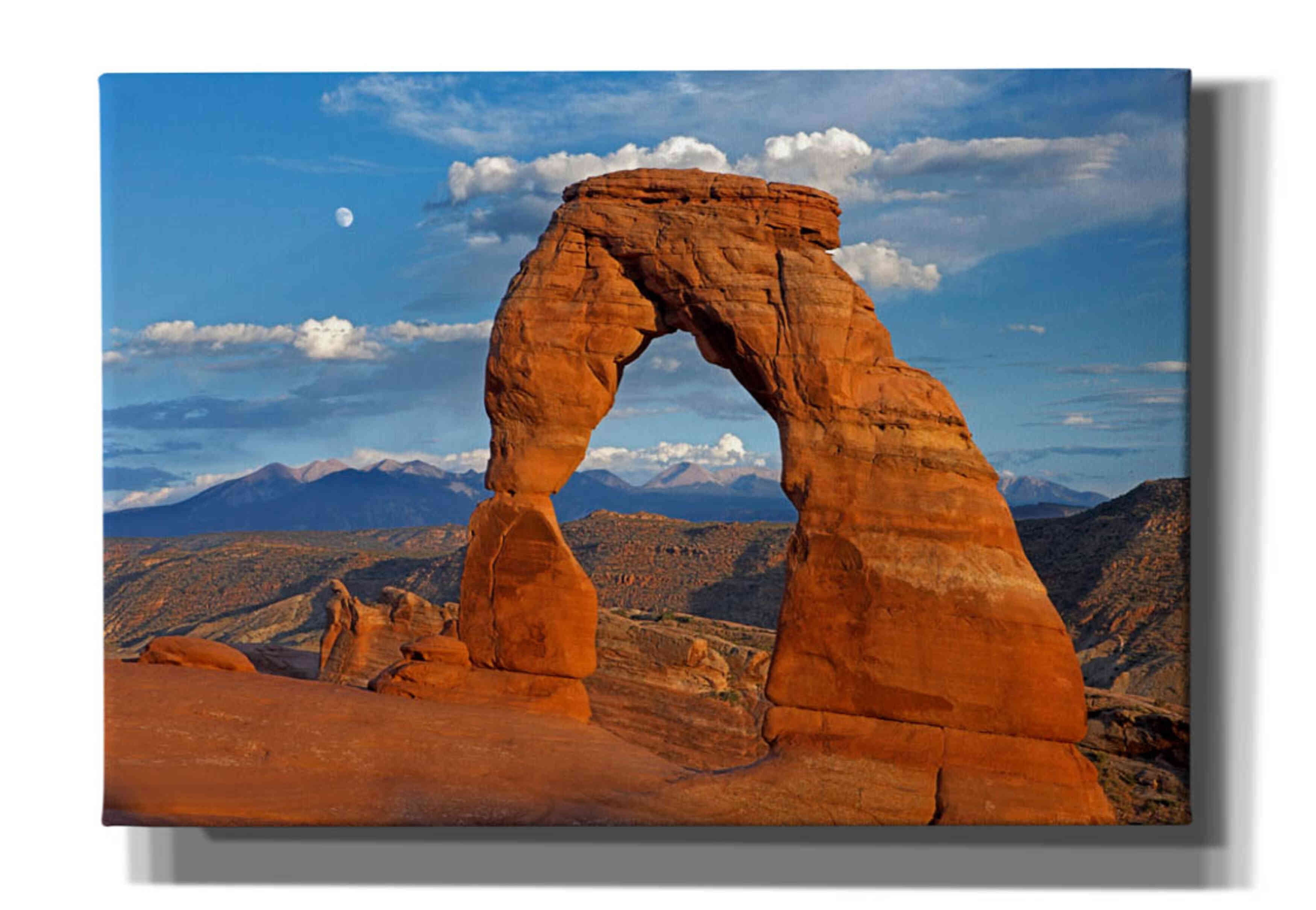 Epic Graffiti 'Delicate Arch Sunset' by Mike Jones, Giclee Canvas Wall ...