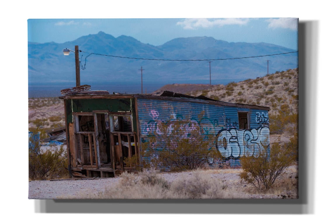 Epic Graffiti 'Desert Shack' by Epic Portfolio Canvas Wall Art, 60" x 40" - Walmart.com