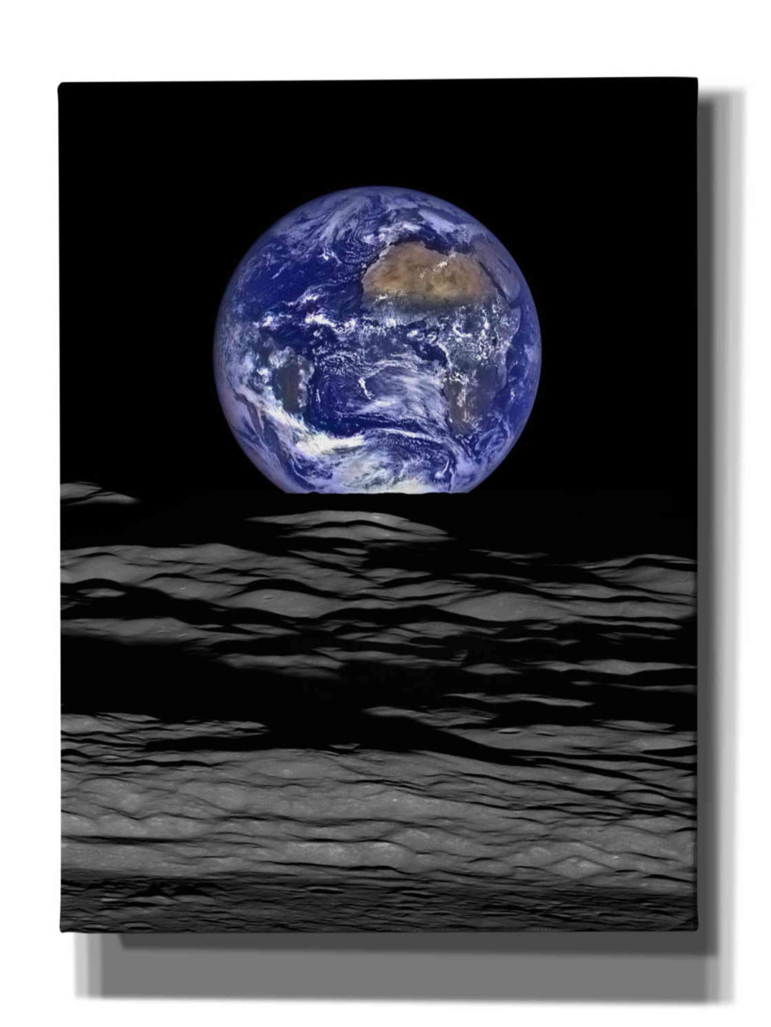 Epic Graffiti 'Earth from Moon,' Canvas Wall Art, 12"x16" - Walmart.com