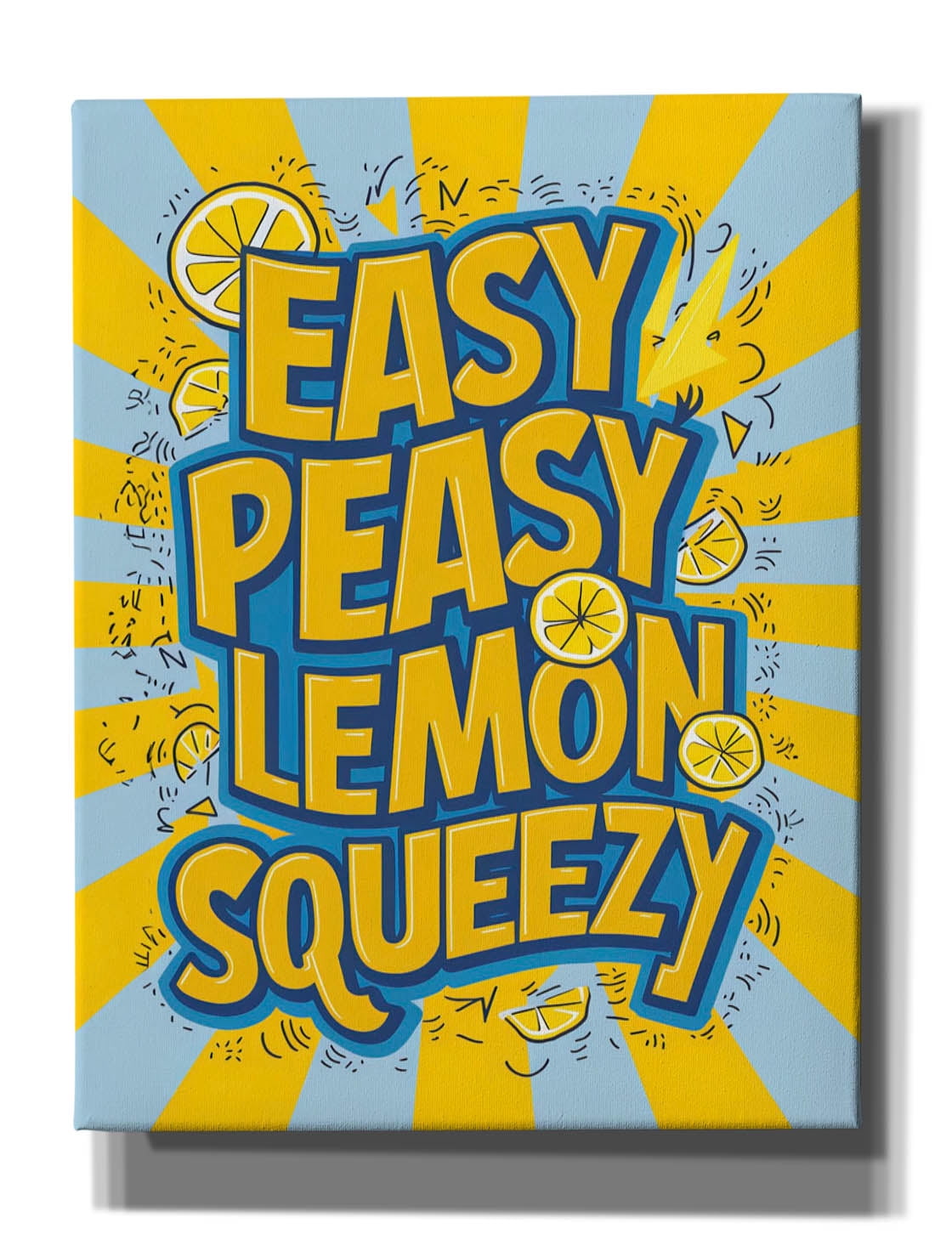 Epic Graffiti 'Easy Peasy Lemon Squeezy' by Andreas Magnusson Canvas ...