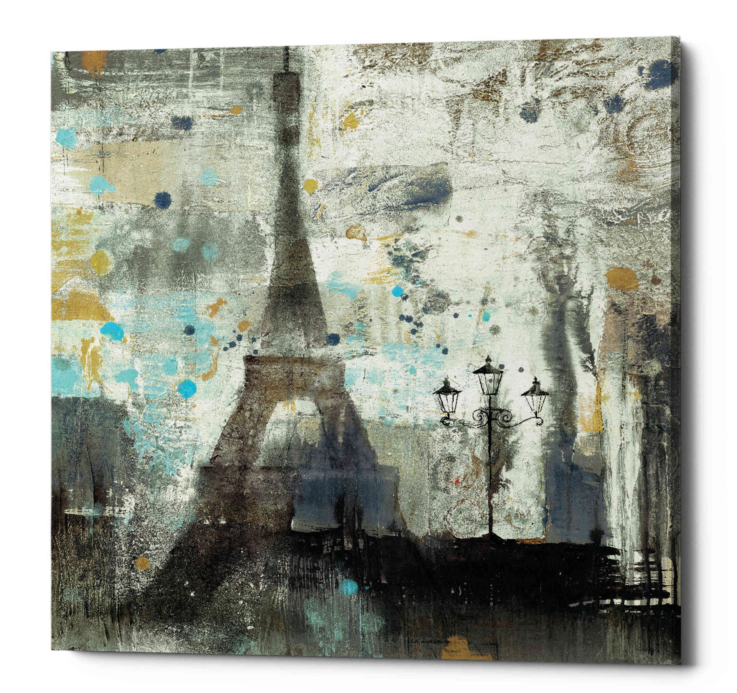 Epic Graffiti 'Eiffel Tower Neutral' by Albena Hristova, Canvas Wall ...