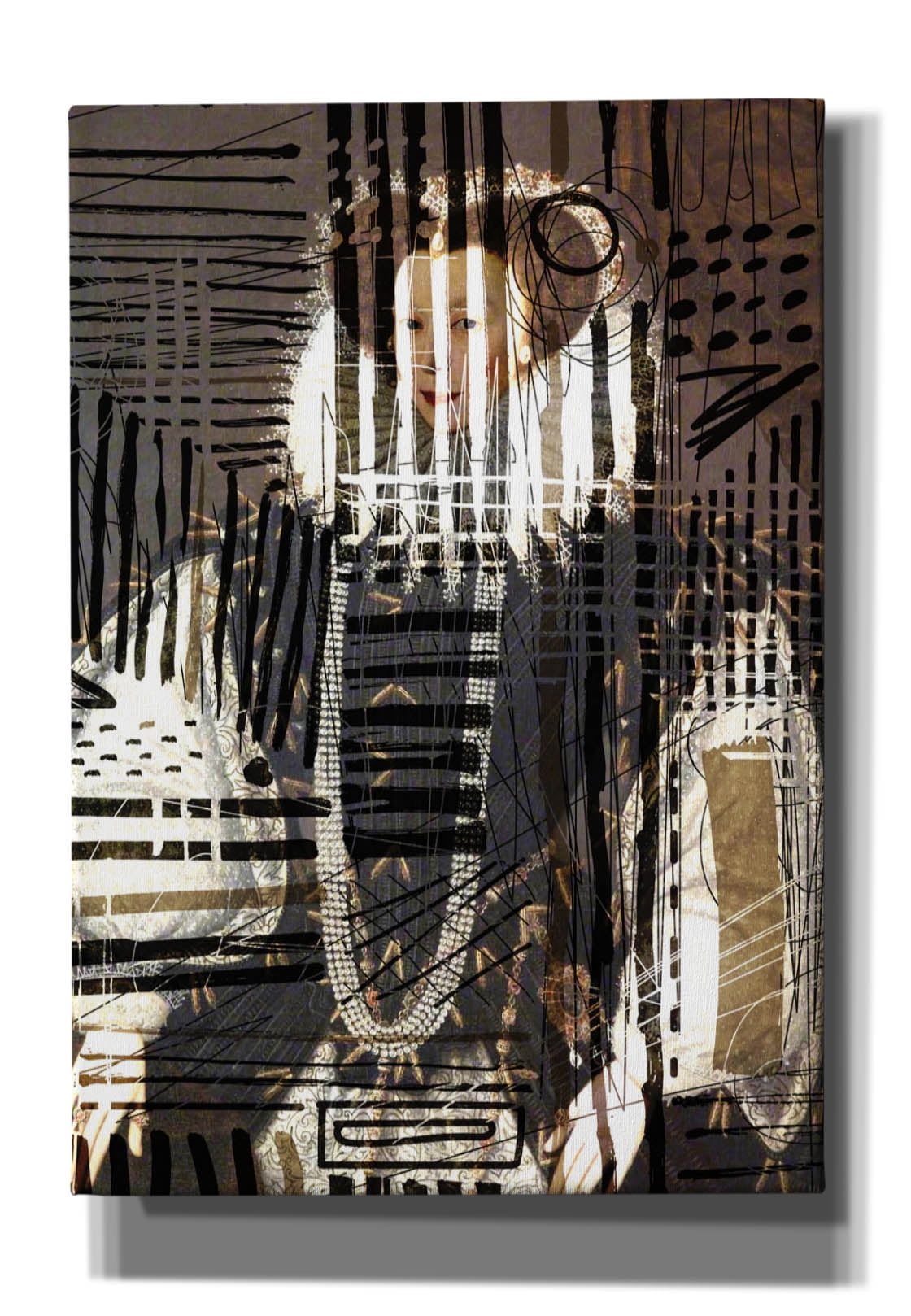 Epic Graffiti 'Elizabeth of England' by Irena Orlov, Canvas Wall Art ...