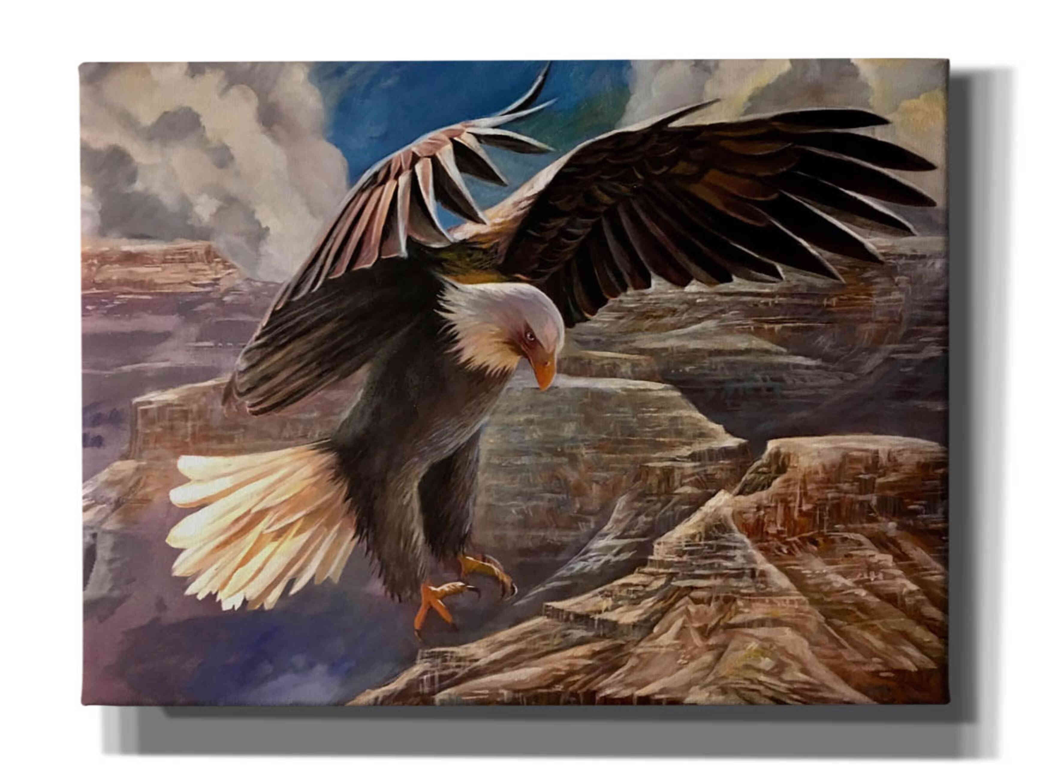 Epic Graffiti 'Eternal Freedom Eagle 2' by Enright, Canvas Wall Art, 54 ...