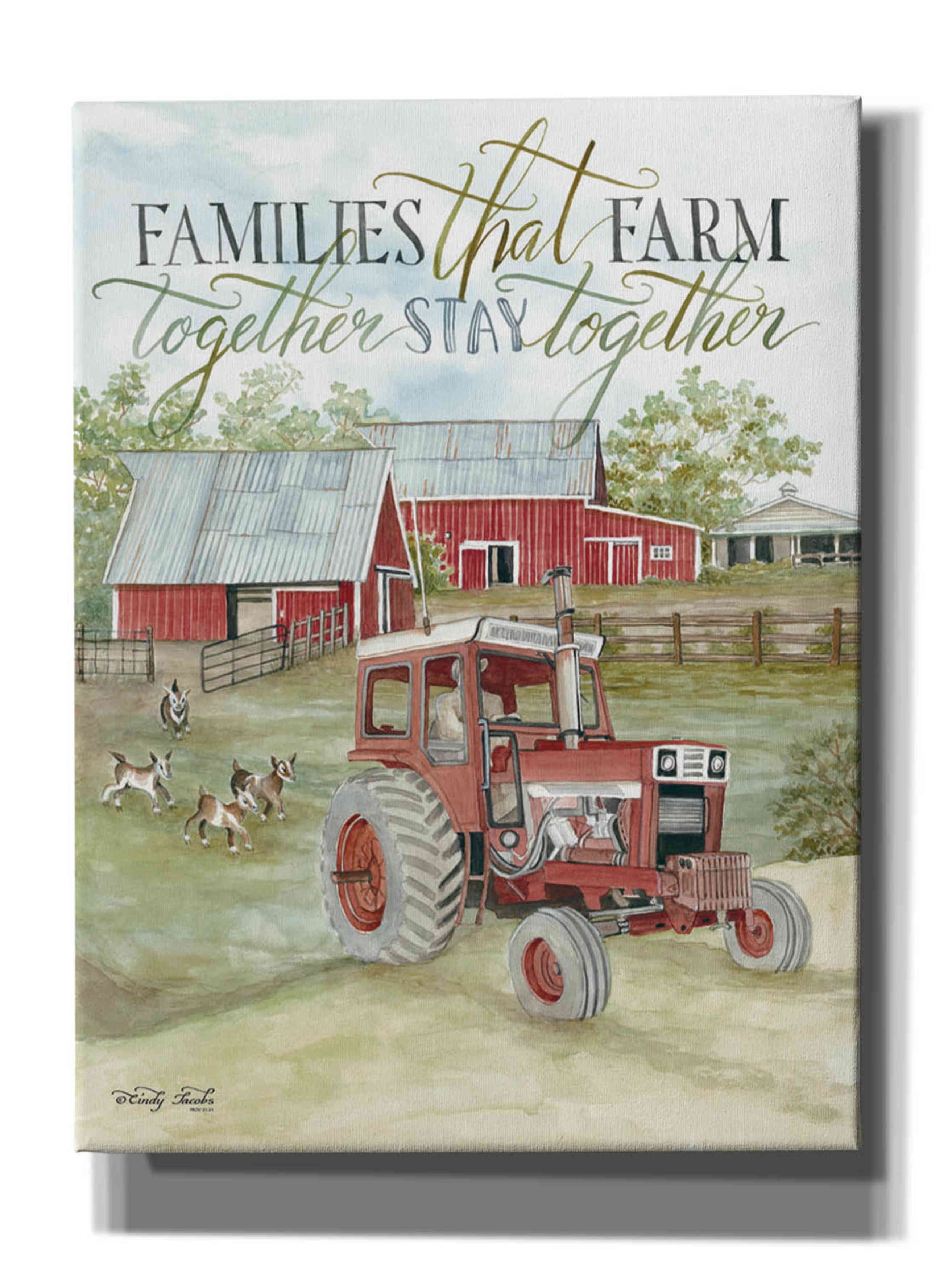 Epic Graffiti 'Families that Farm Together' by Cindy Jacobs, Canvas ...