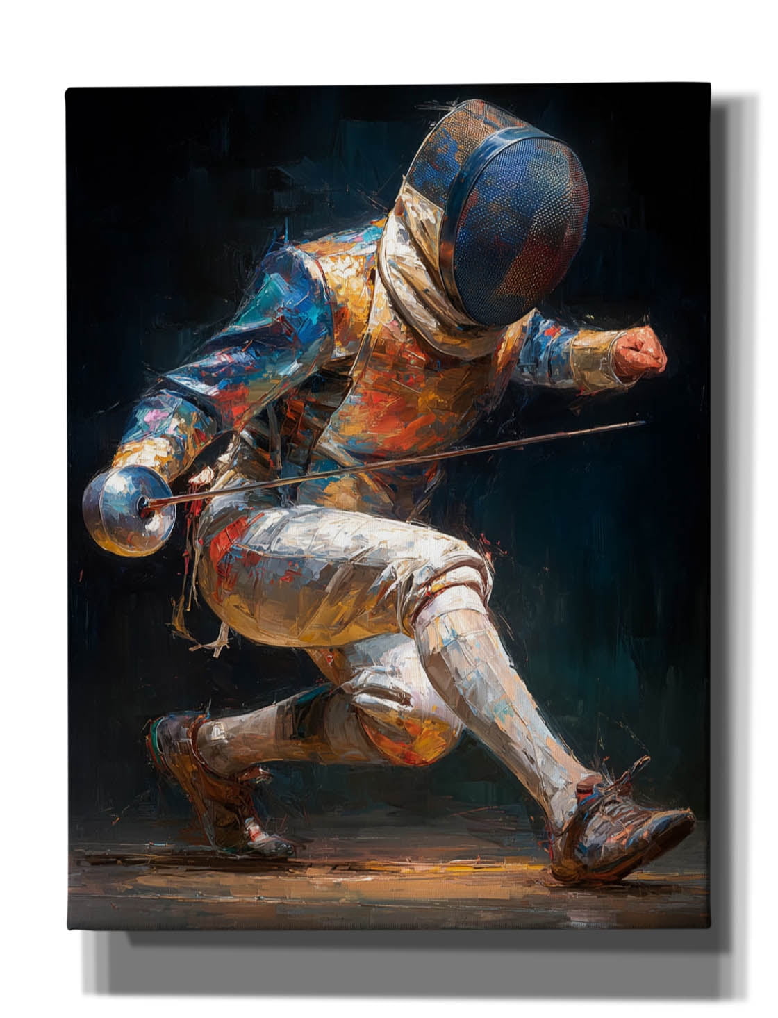 Epic Graffiti 'Fencing Legend 2' by Ann Klee Canvas Wall Art, 26" x 34" - Walmart.com