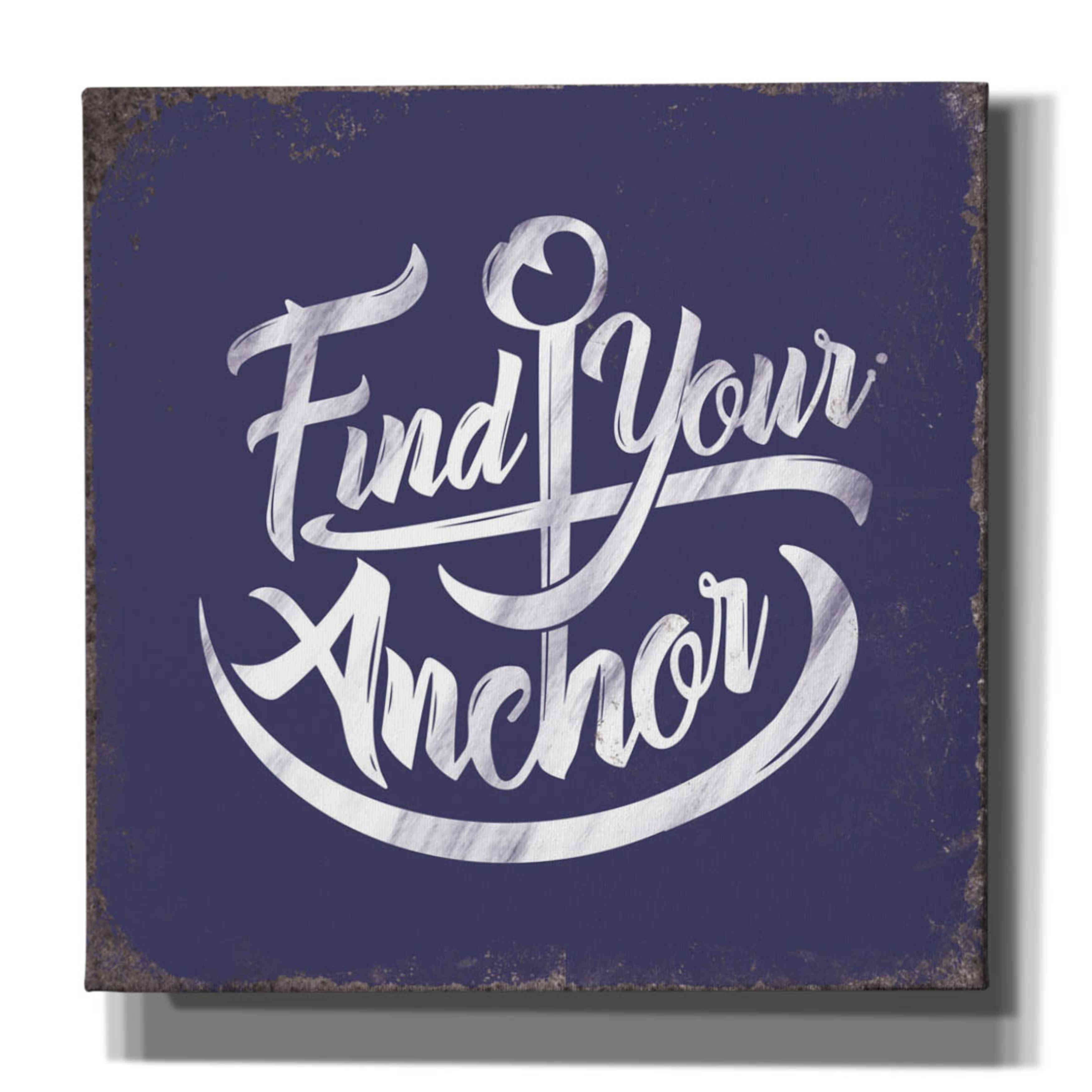 Epic Graffiti 'Find Anchor' by JJ Brando, Canvas Wall Art, 12"x12 ...