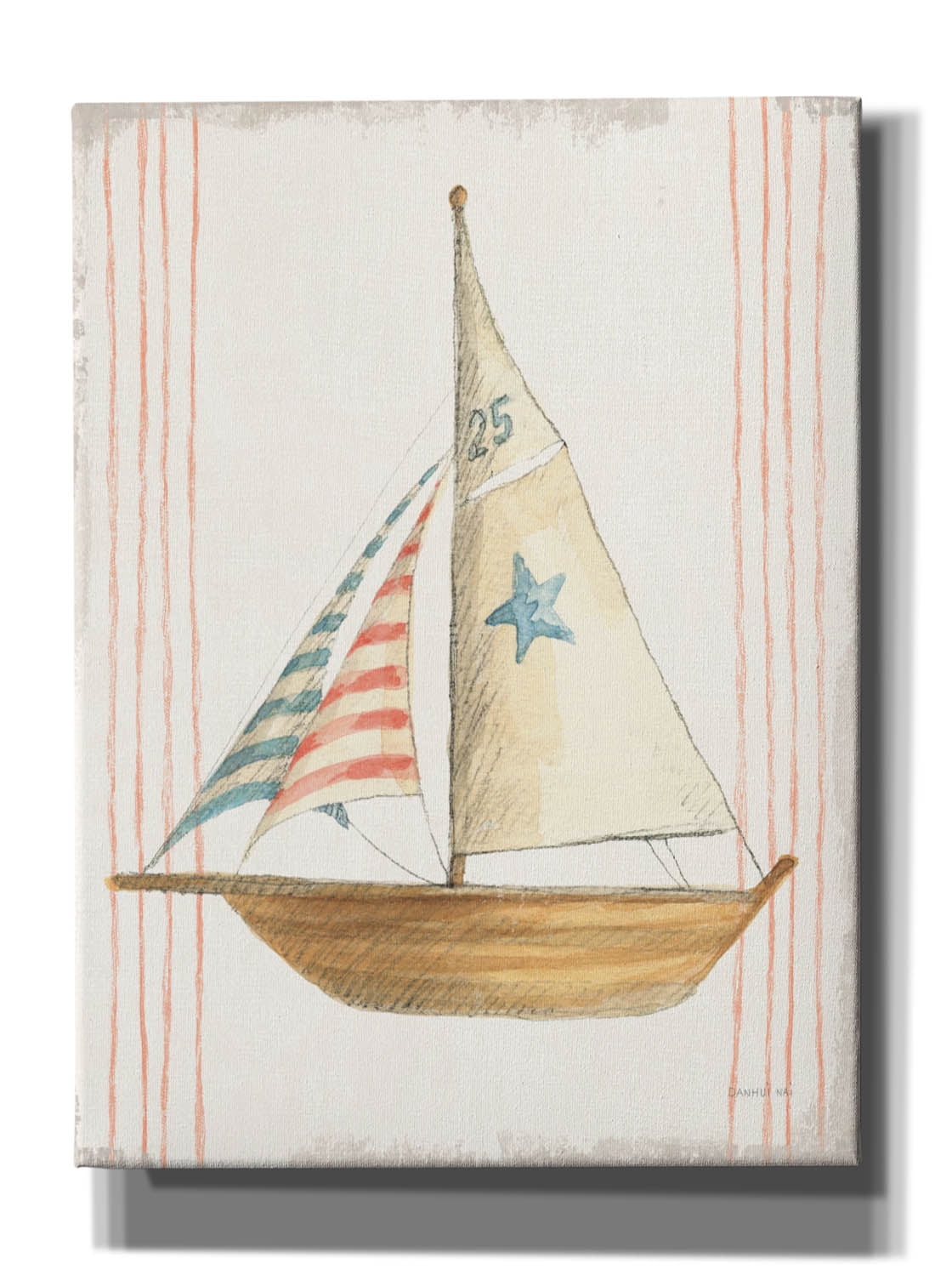 Epic Graffiti 'Floursack Nautical 7 No Words' by Danhui Nai Canvas Wall ...